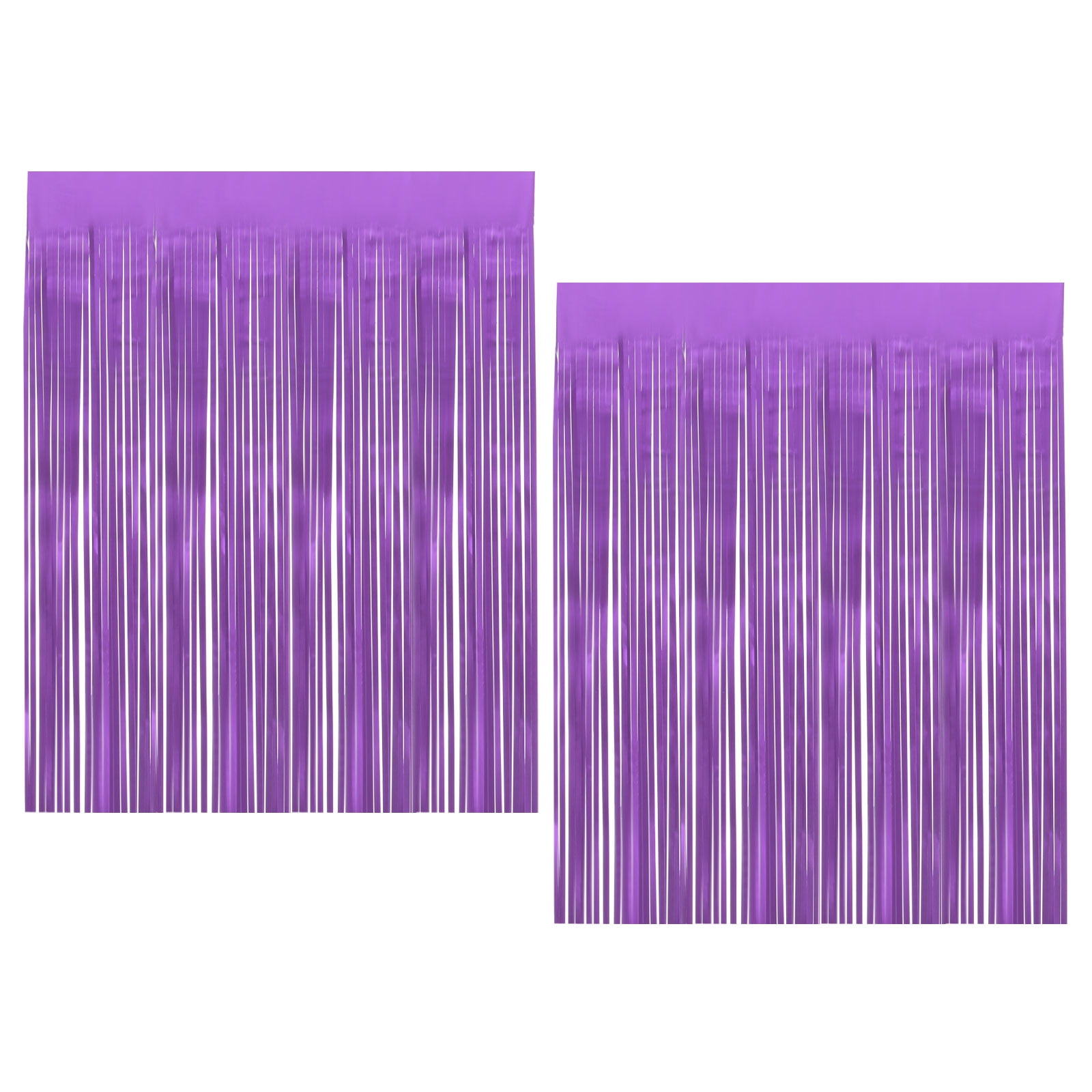 Uxcell 9.8 Ft x 3.3 Ft Tinsel Foil Fringe Backdrop Curtains, 2 Pack PET ...