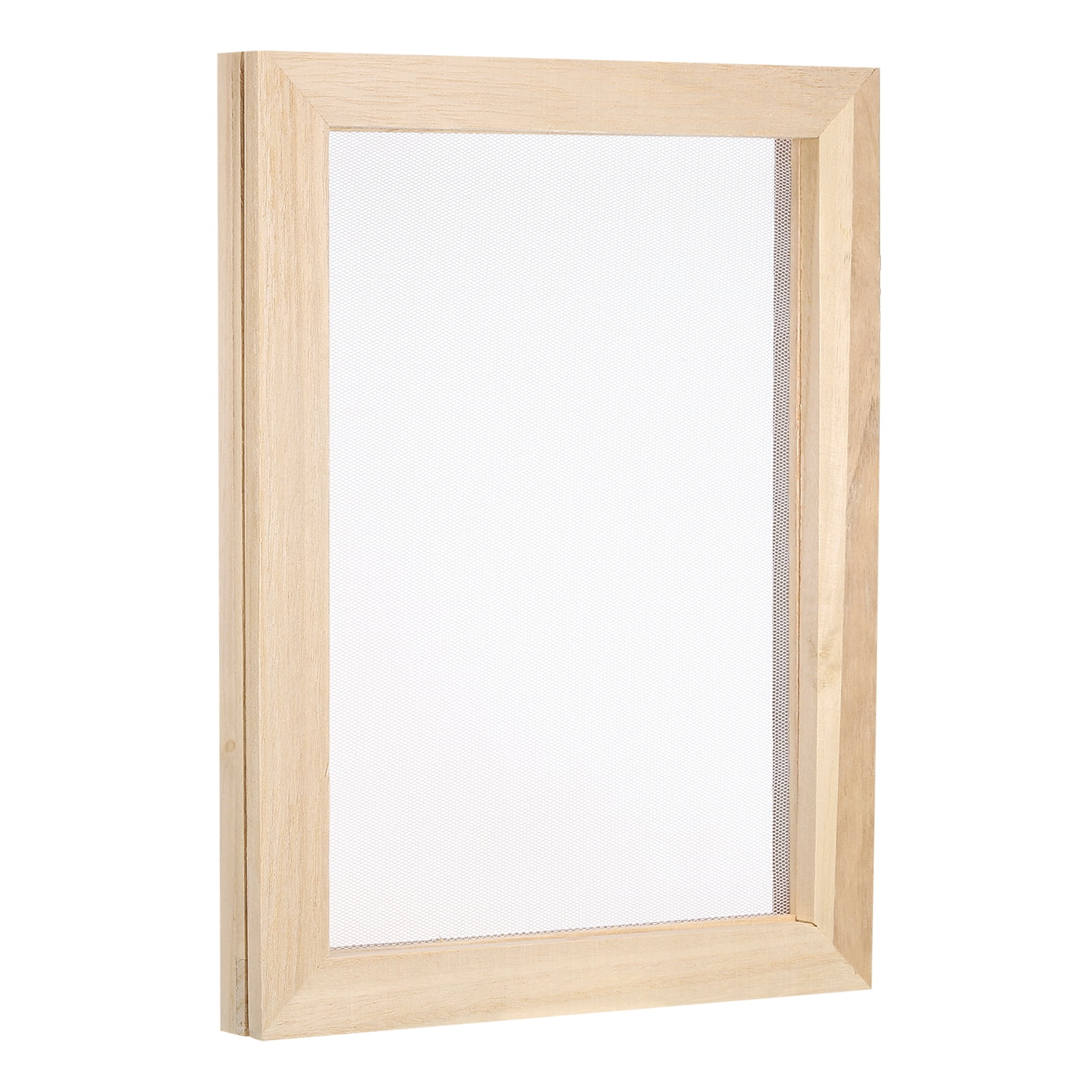 Uxcell 9.8"x7.5" A5 Wooden Paper Making Screen Papermaking Mould Deckle ...