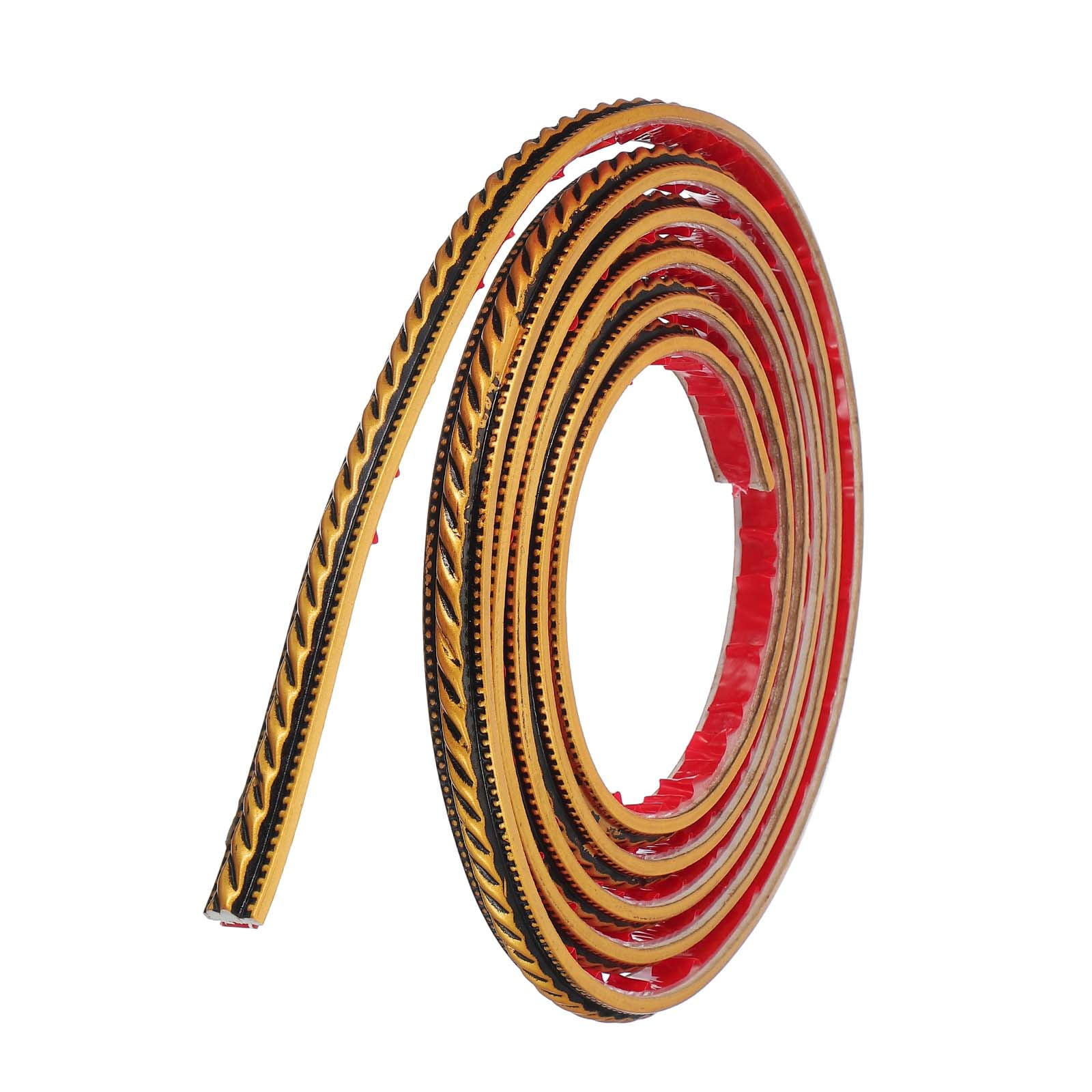 Uxcell 9.8Ft x 0.59" Peel and Stick Molding Trim for Walls, Flexible ...