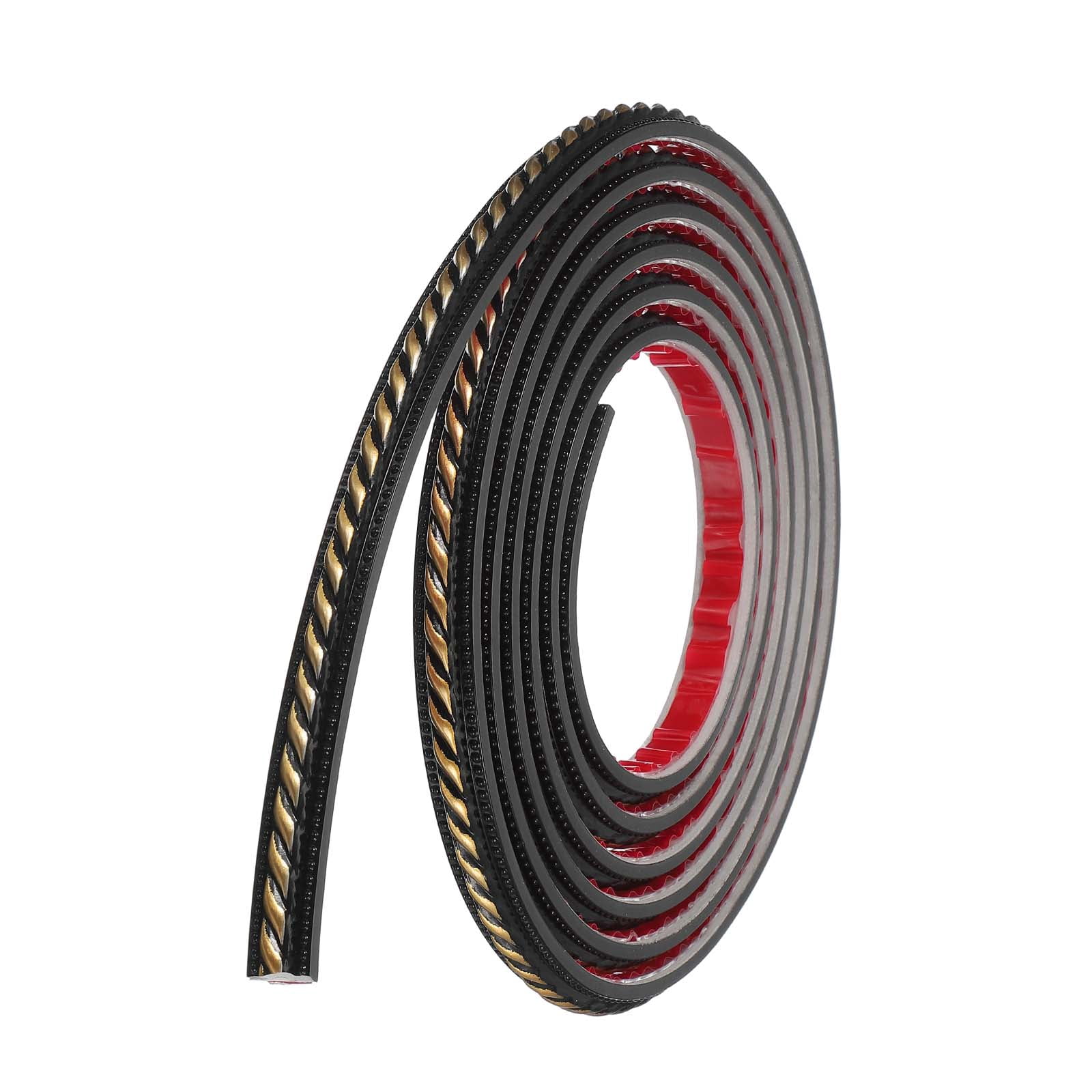 Uxcell 9.8Ft x 0.59" Peel and Stick Molding Trim for Walls, Flexible ...