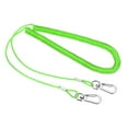 Uxcell 9.8ft Heavy Spring Fishing Coiled Lanyard Extension Cord Tether ...