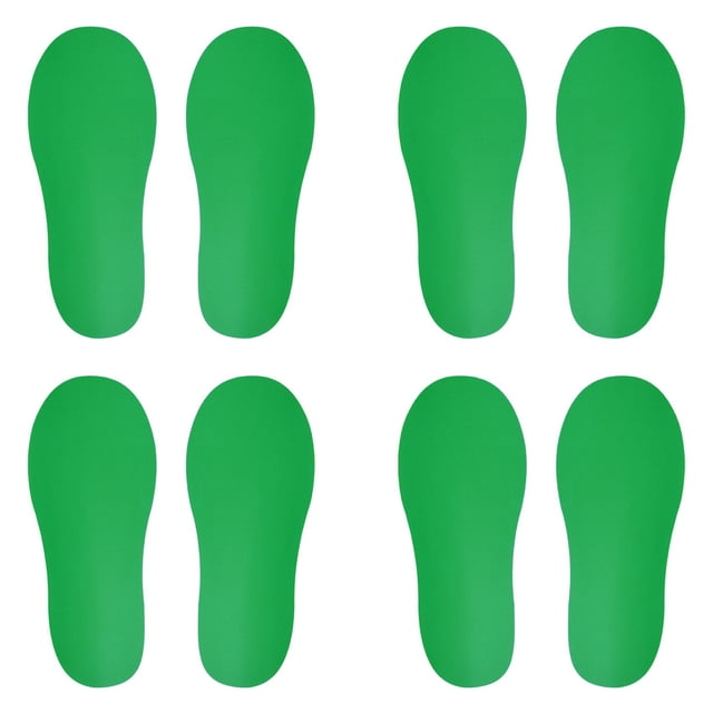 Uxcell 9.8x3.8" Footprints Floor Stickers Footprint Wall Stair Decal ...