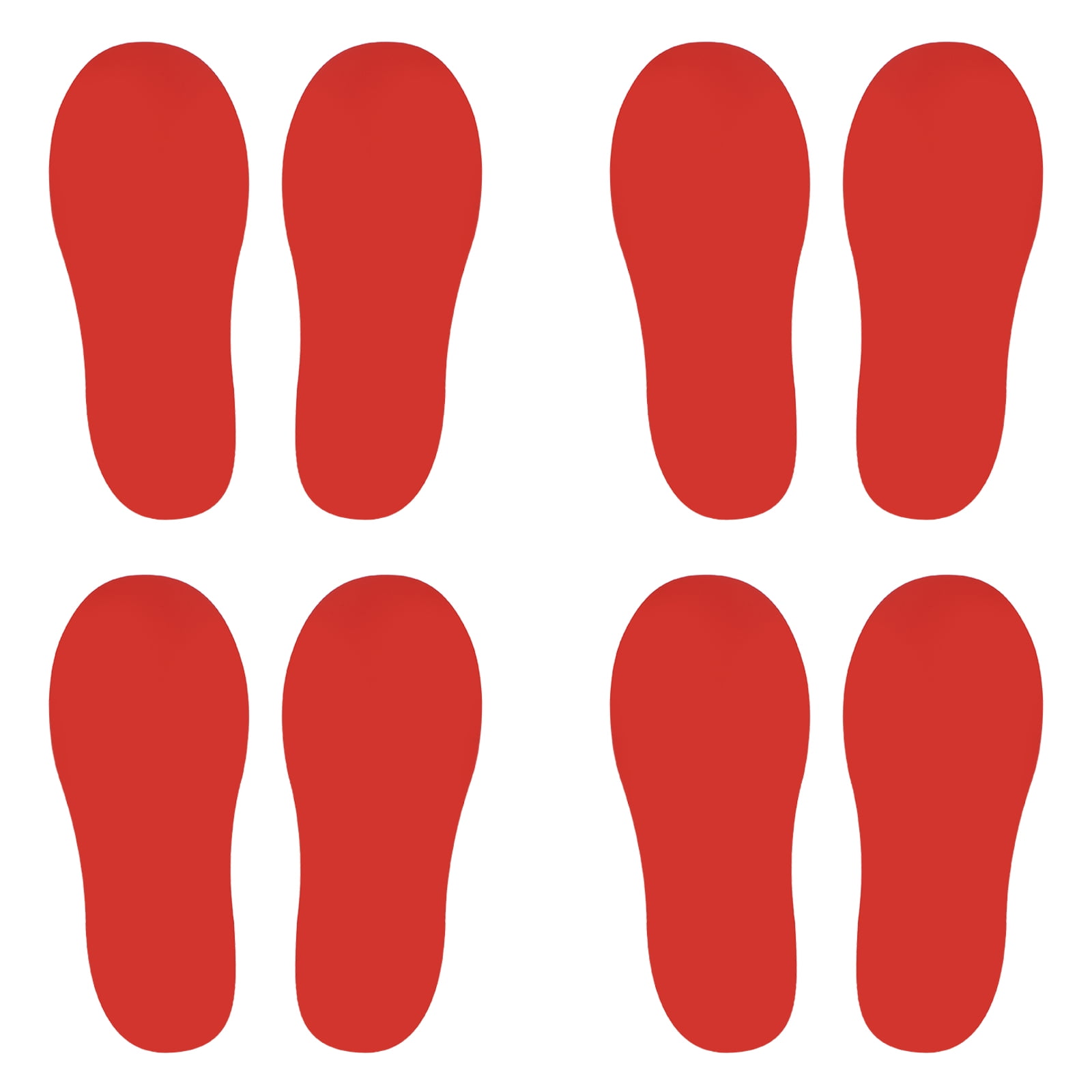 Uxcell 9.8x3.8" Footprints Floor Stickers Footprint Wall Stair Decal ...