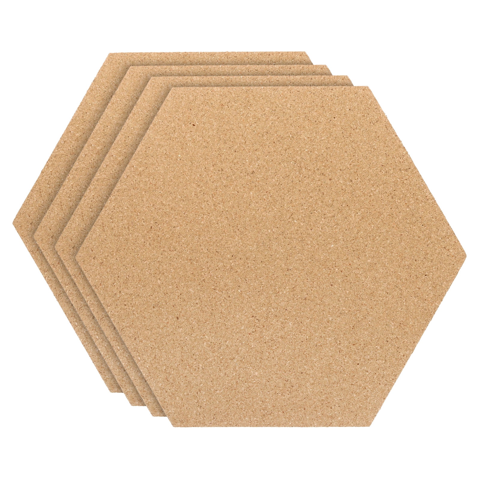 Uxcell 9.8x8.2" 1/4" Thick Cork Board Tiles, 4 Pack Self Adhesive ...
