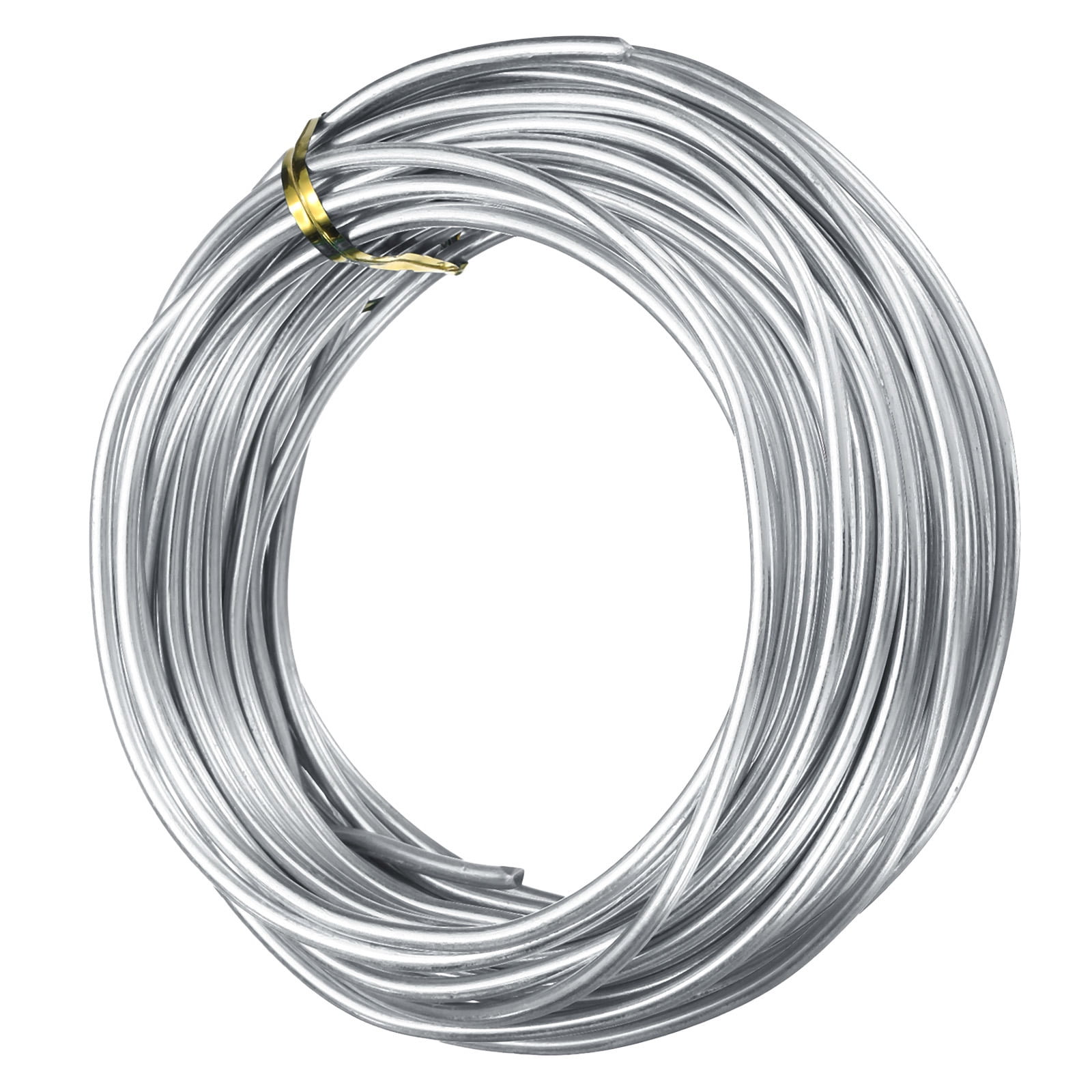 Uxcell 9 Gauge 3mm Aluminum Wire, 32.8 ft(10m) Bendable Metal Wire Jewelry Craft Wire Beading ...