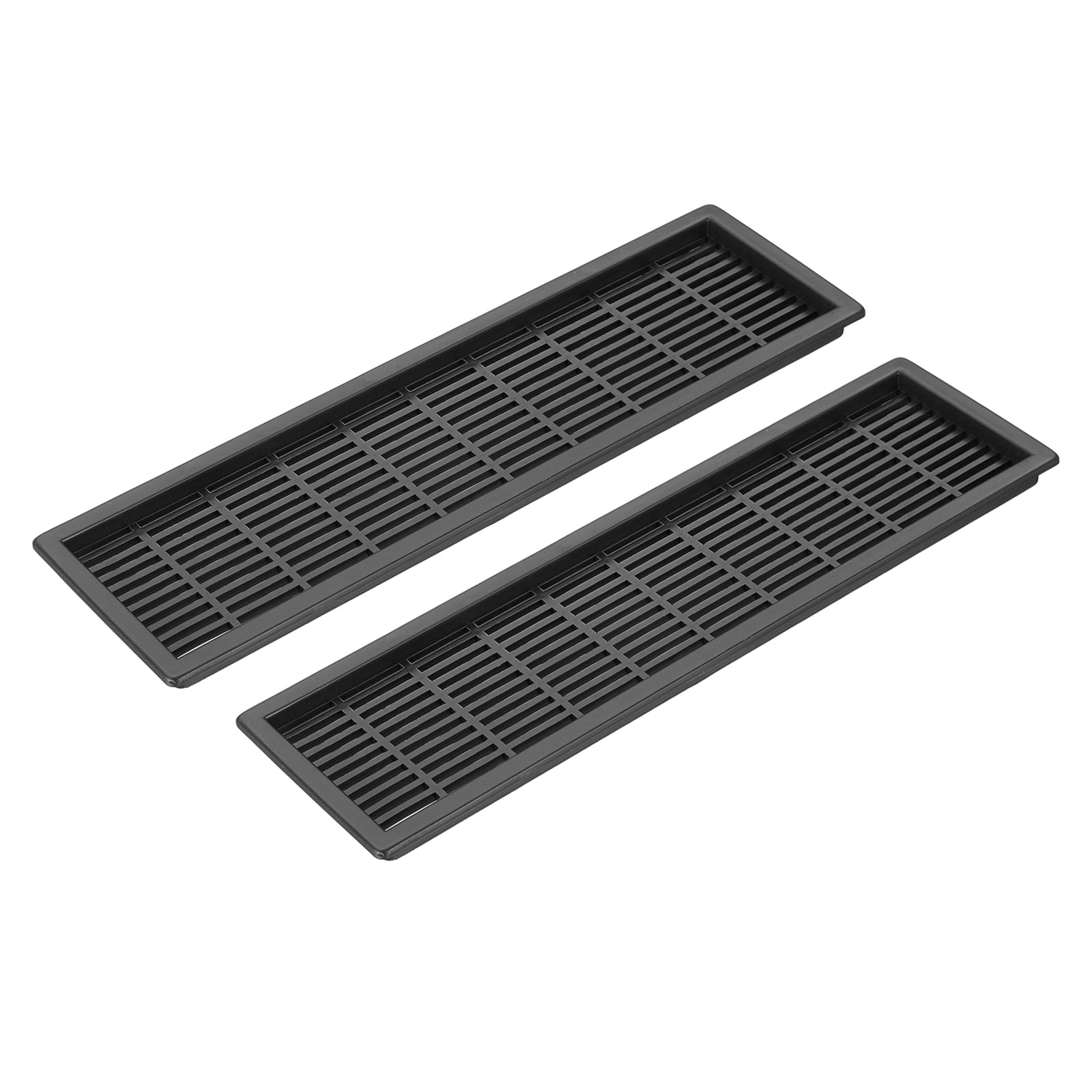 Uxcell Rectangle Ventilation Grille, Plastic Air Vent Cover Louvered ...