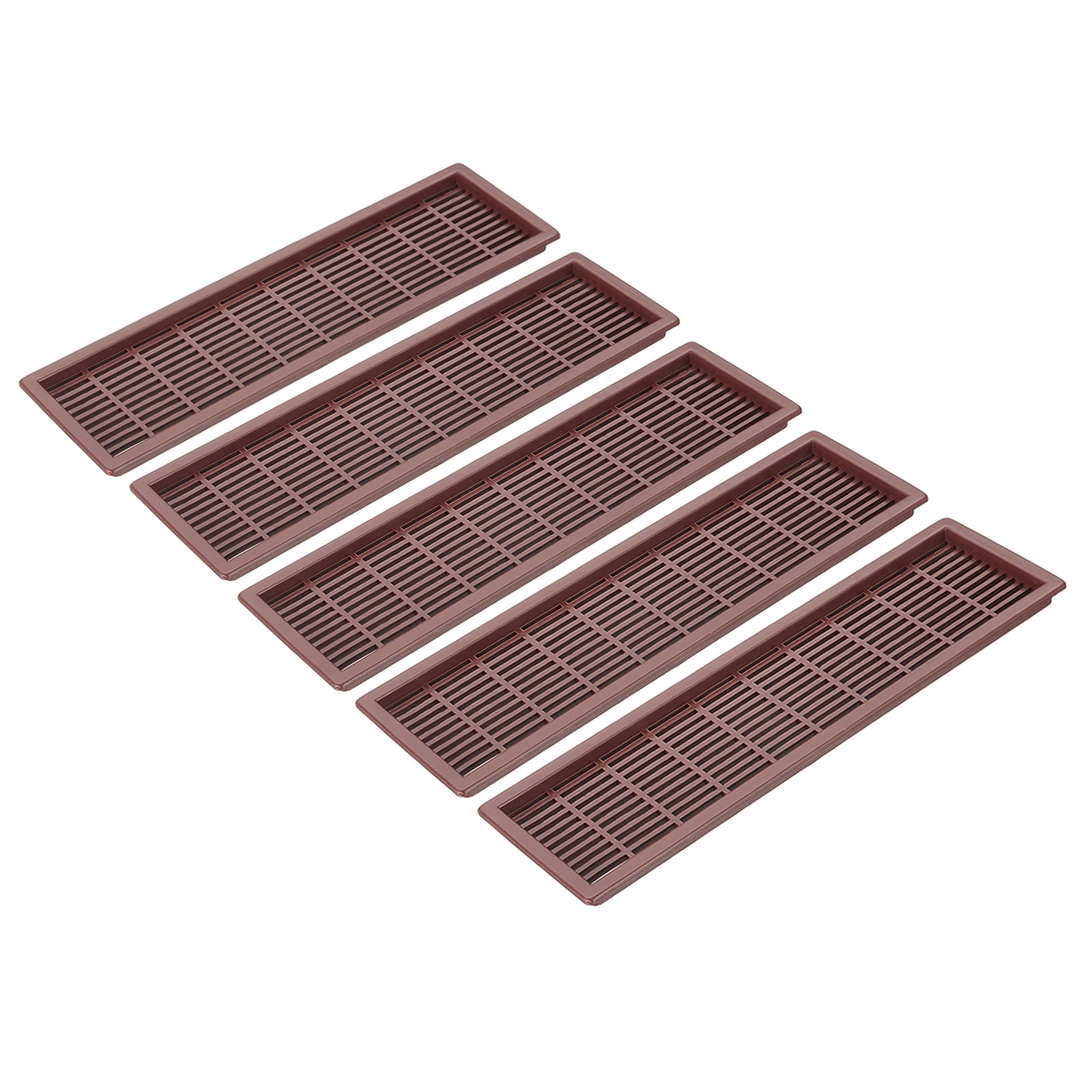 Uxcell Rectangle Ventilation Grille, Plastic Air Vent Cover Louvered ...