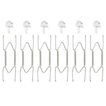 EEEkit 10pcs Stainless Steel Invisible Plate Hangers, Wall Mount Hooks ...