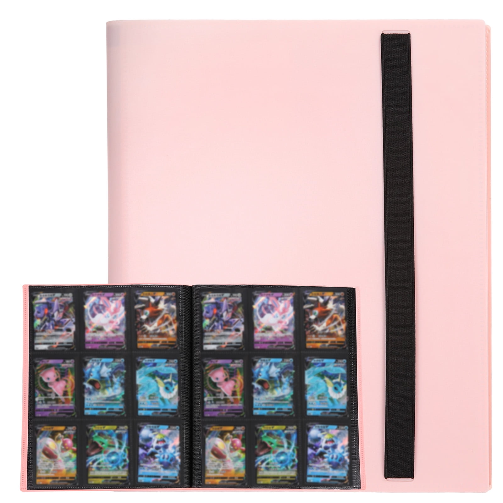 Uxcell 9 Pocket Trading Card Binder, PU Cover Card Collection Binder ...