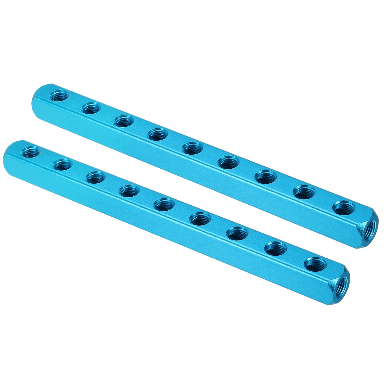 Uxcell 9 Way 12 Port Air Manifold, 2 Pack G1/4 Inch" Air Hose Inline ...