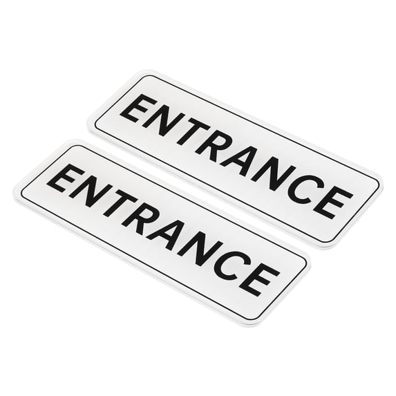 Uxcell 9"x3" ENTRANCE Sign Acrylic Self Adhesive Door Sticker Wall Sign ...