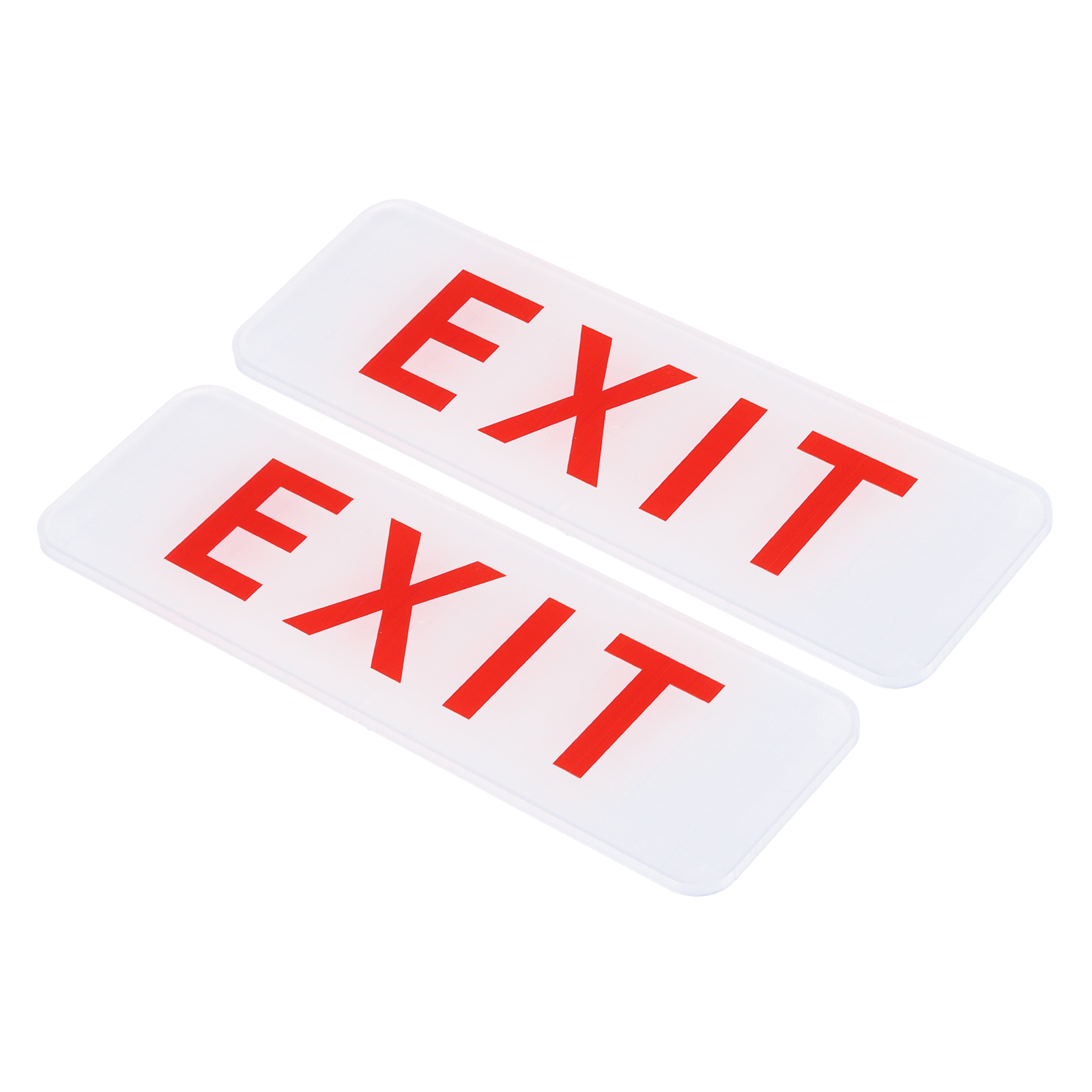 Uxcell 9"x3" EXIT Sign Acrylic Adhesive Door Sticker Wall Mounting Sign ...