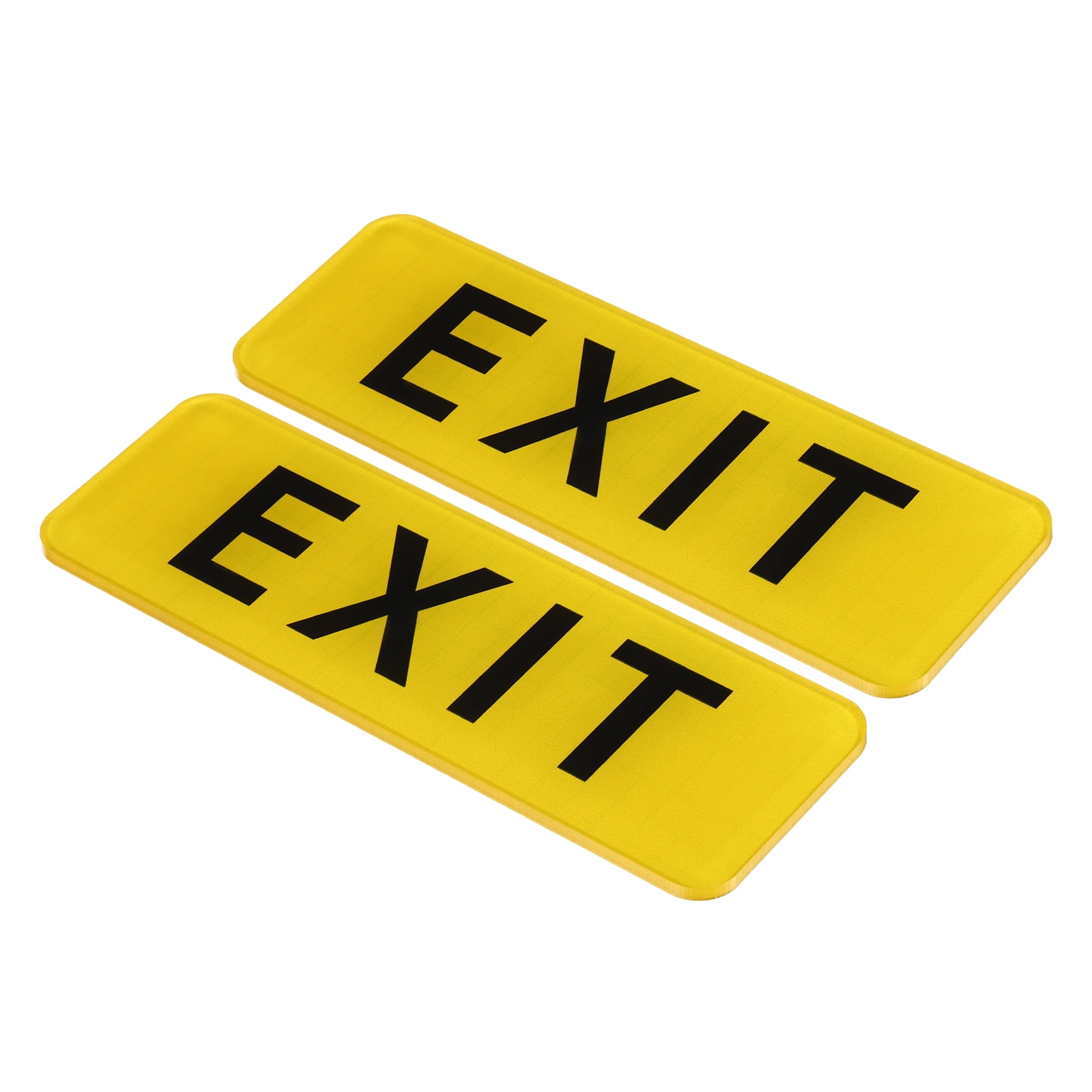 Uxcell 9"x3" EXIT Sign Acrylic Self Adhesive Door Sticker Wall Mounting ...