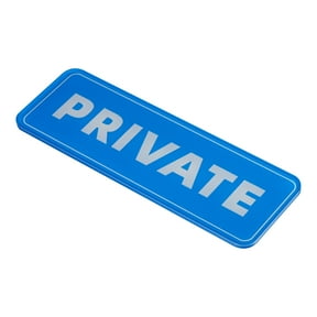 Uxcell 6x2" Push Pull Door Sign, 1 Pairs Acrylic Self-Adhesive Back ...