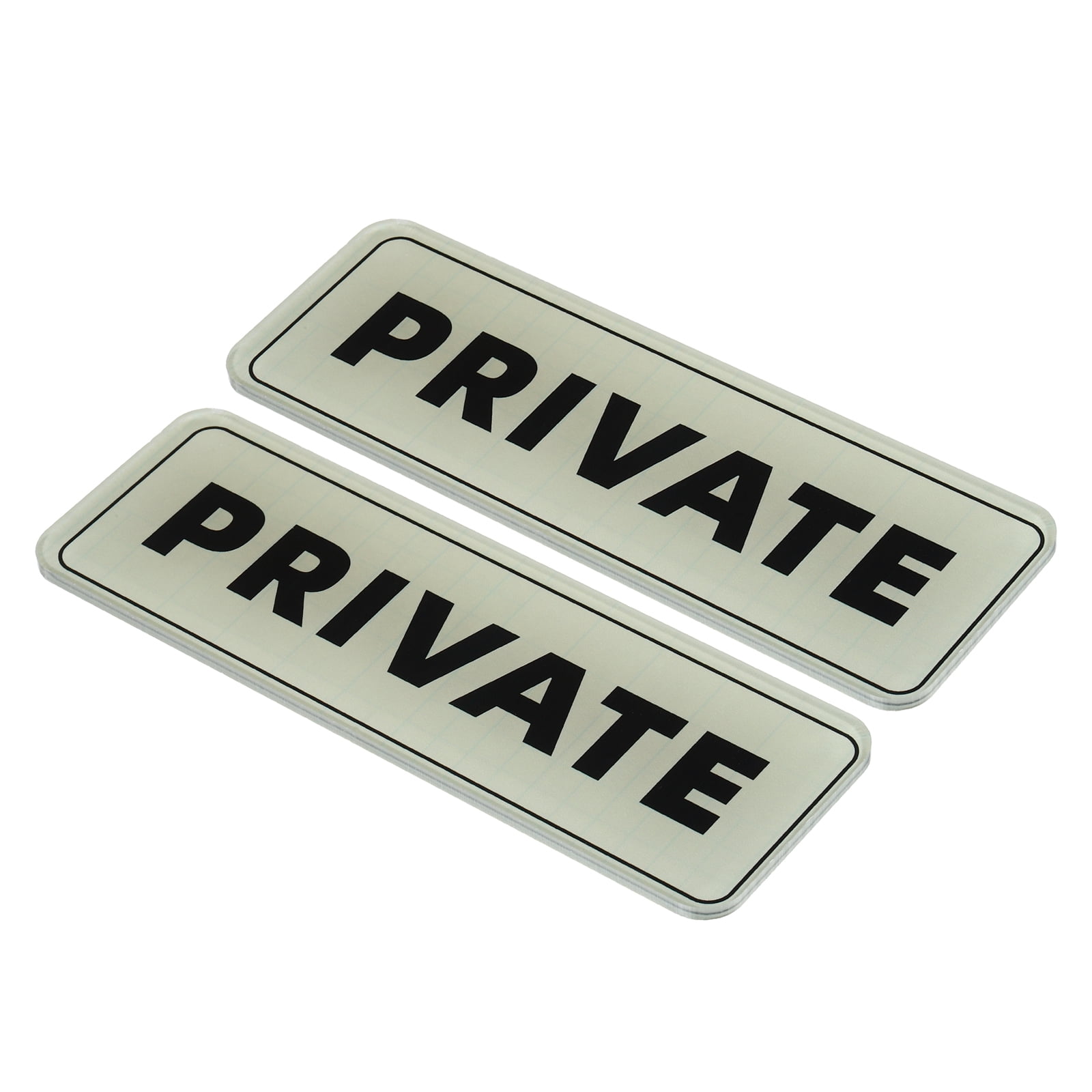Uxcell 9"x3" Private Sign Acrylic Self Adhesive Door Sticker Wall ...