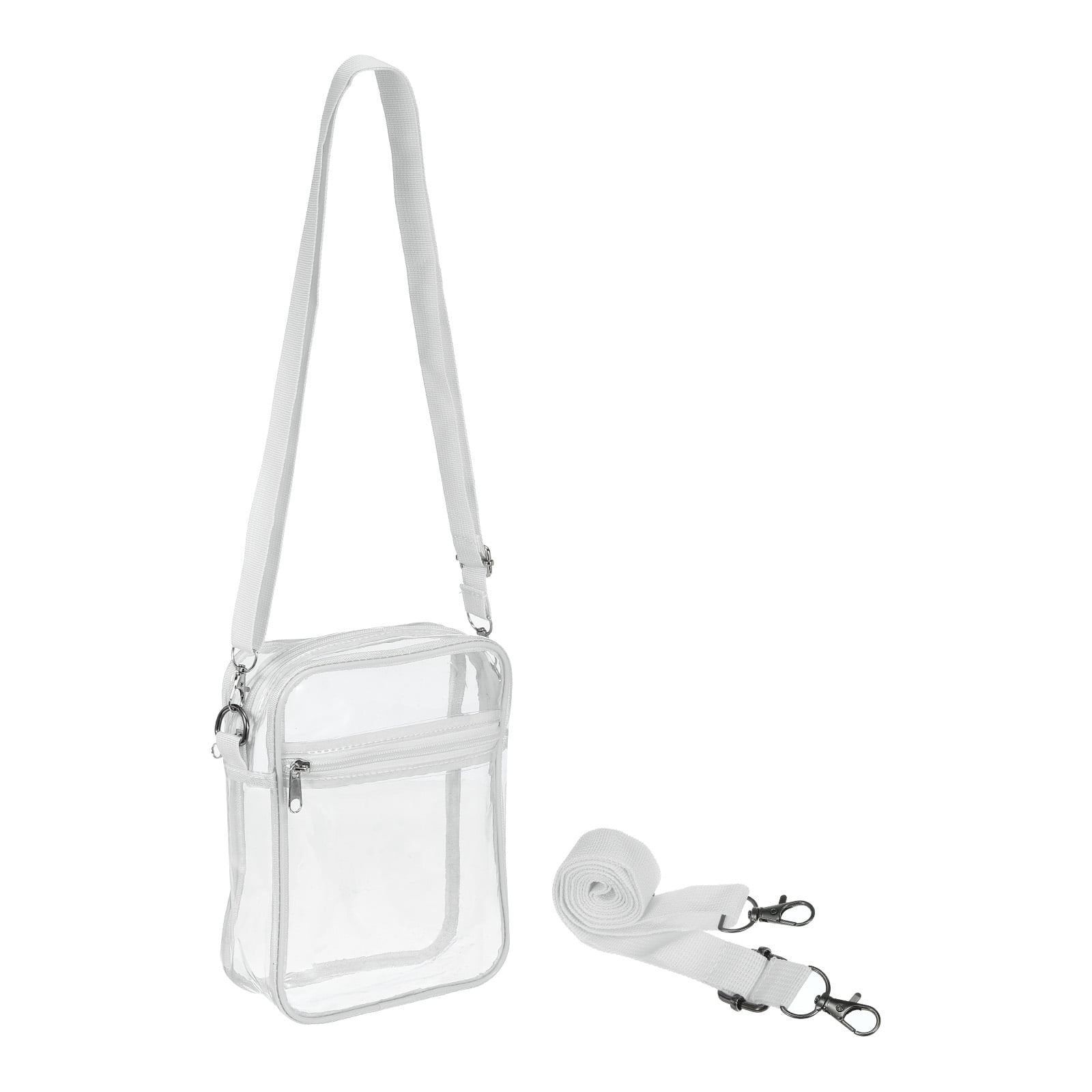 Uxcell 9"x7" Stadium Approved PVC Clear Crossbody Purse Bag with ...