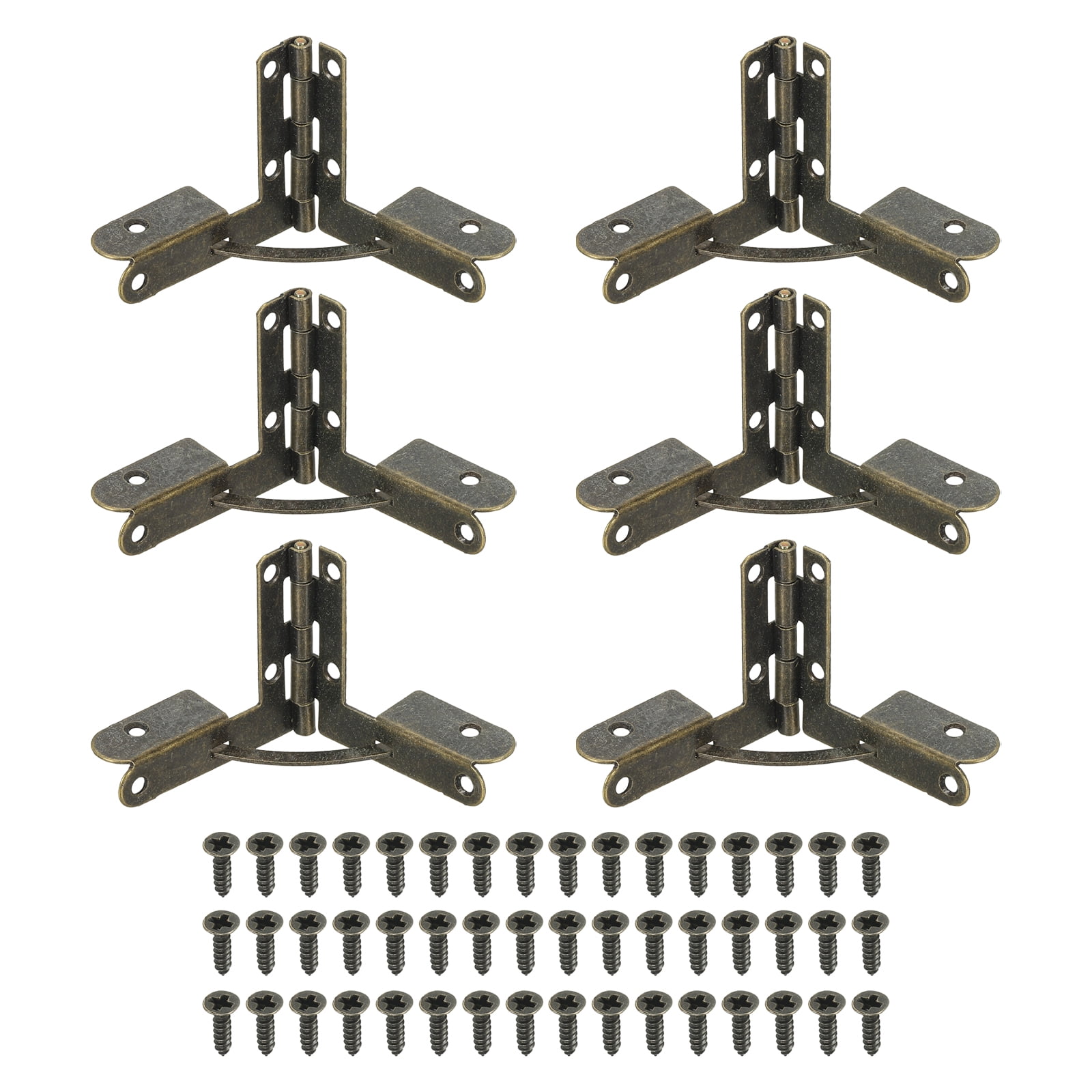 Uxcell 90 Degree Folding Support Hinge 1.2" x 1.4", Box Hinge for ...