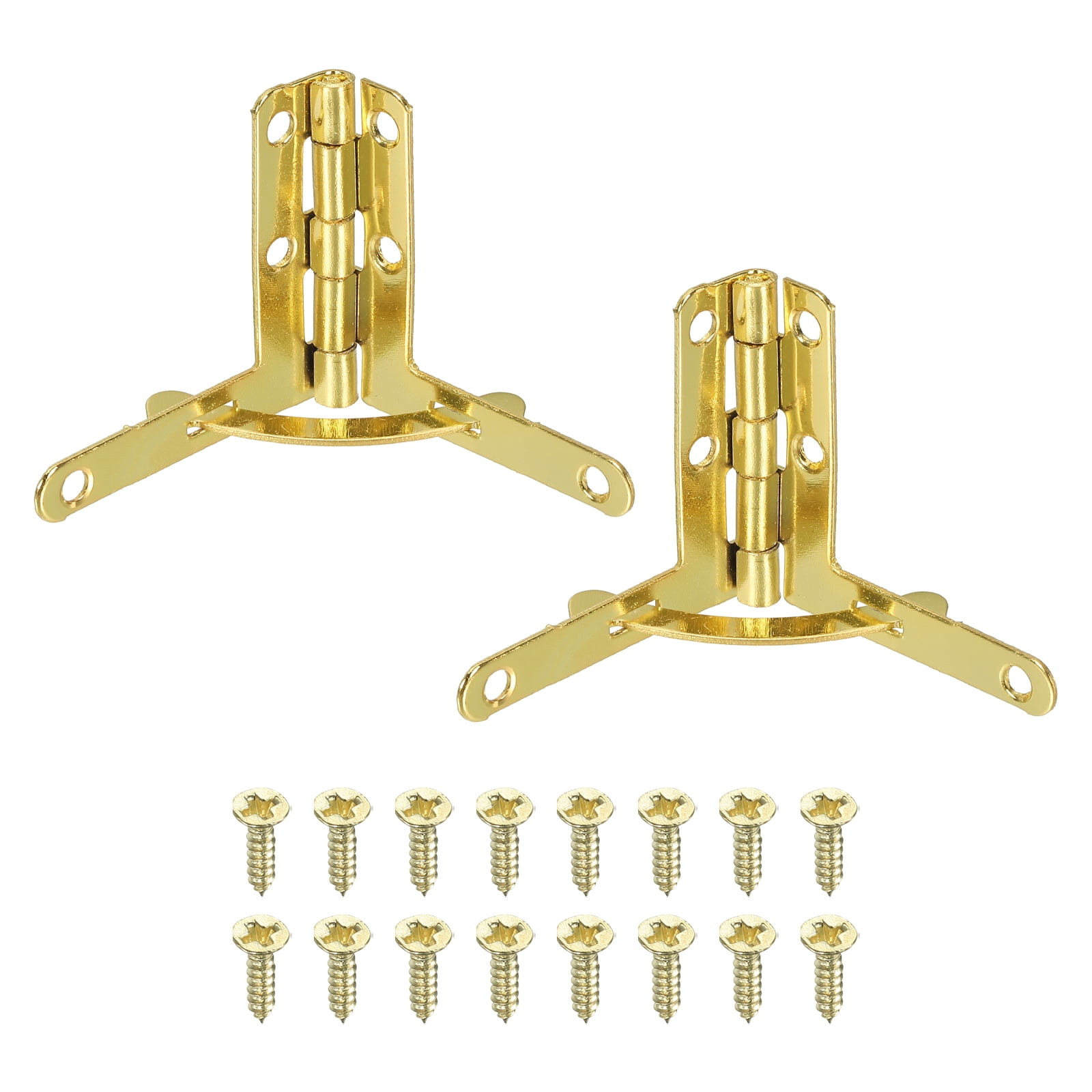 Uxcell 90 Degree Folding Support Hinge 1.2" x 2.3", Box Hinge for ...