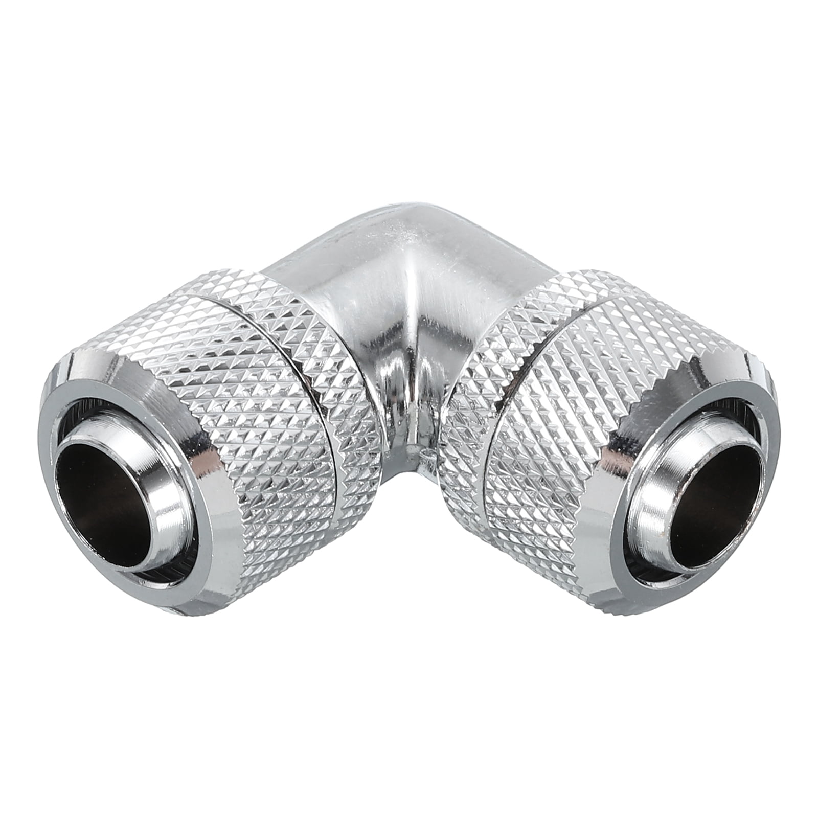 Uxcell 90 Degree Soft Tube Compression Fittings Silver 9.5 x 12.7mm ...