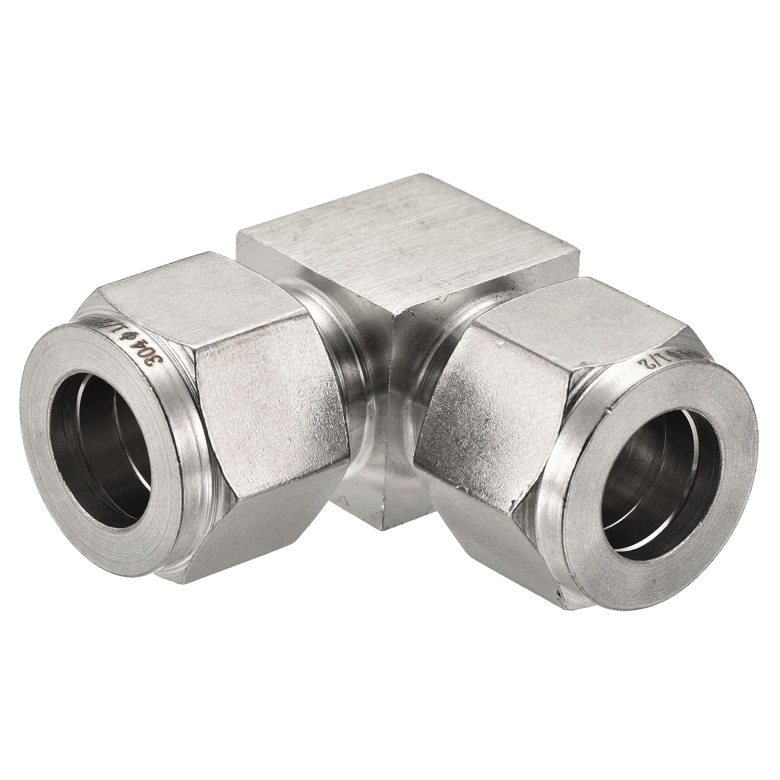 Uxcell 90 Degree Union Elbow 1/2" to 1/2" OD Tube Stainless Steel ...