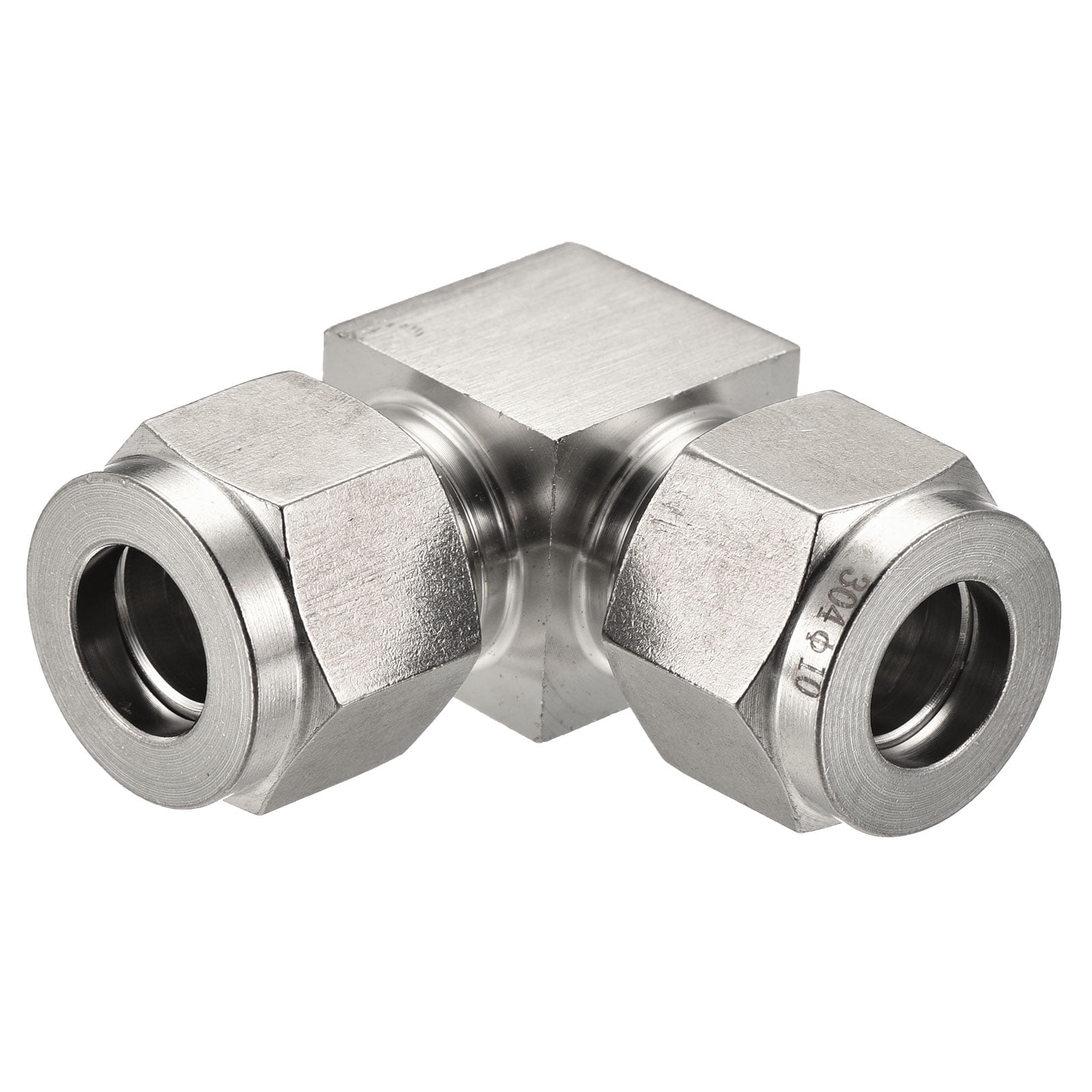 Uxcell 90 Degree Union Elbow 10mm to 10mm OD Tube Stainless Steel ...