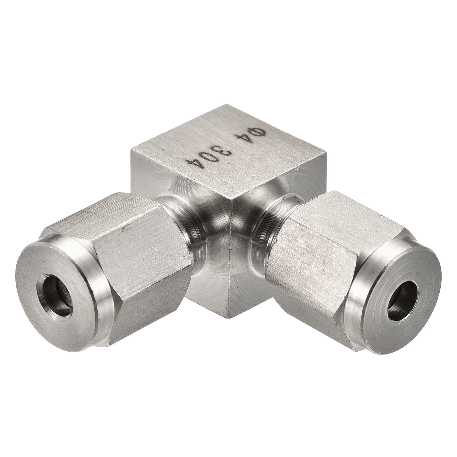 Uxcell 90 Degree Union Elbow 4mm to 4mm OD Tube Stainless Steel ...