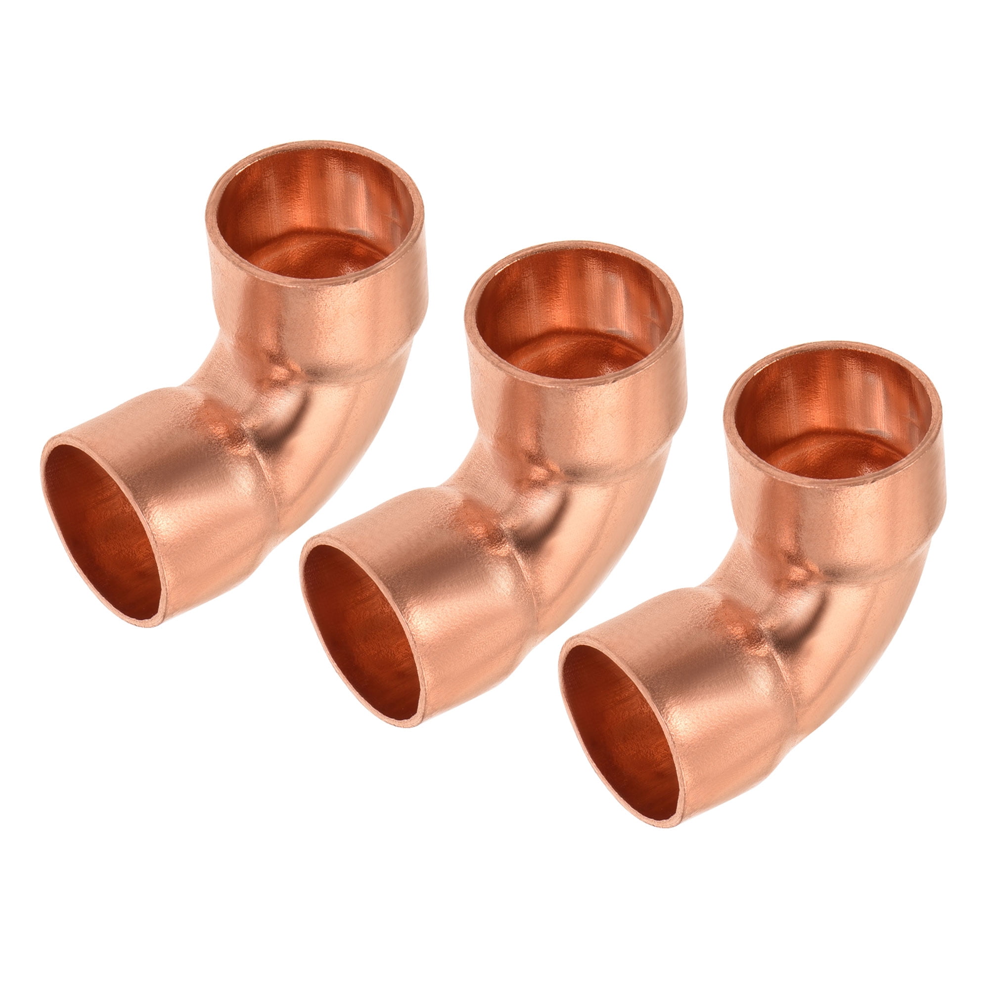 Uxcell 90 Degrees Elbow Copper Pipe Fitting Brazing Connection for HVAC ...