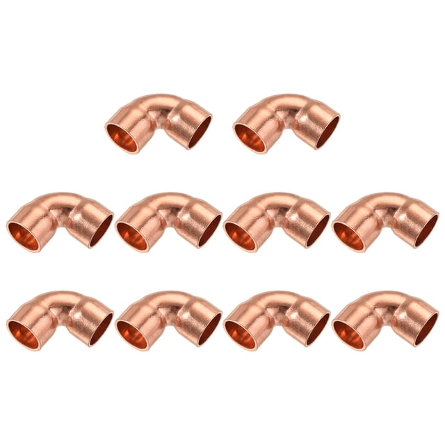 Uxcell 90 Degrees Elbow Copper Pipe Fitting Short Turn Welding ...