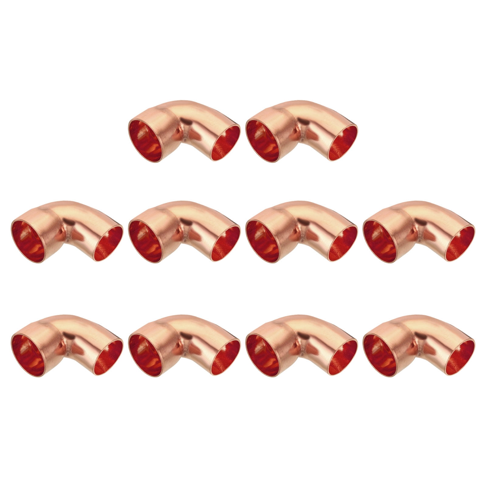 Uxcell 90 Degrees Elbow Copper Pipe Fitting Short Turn Welding ...