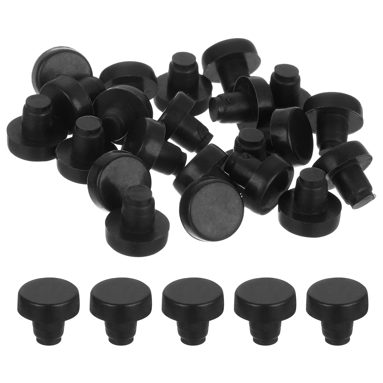 Uxcell 90 Pack Glass Table Top Bumpers with Stem, Table Top Spacers for ...