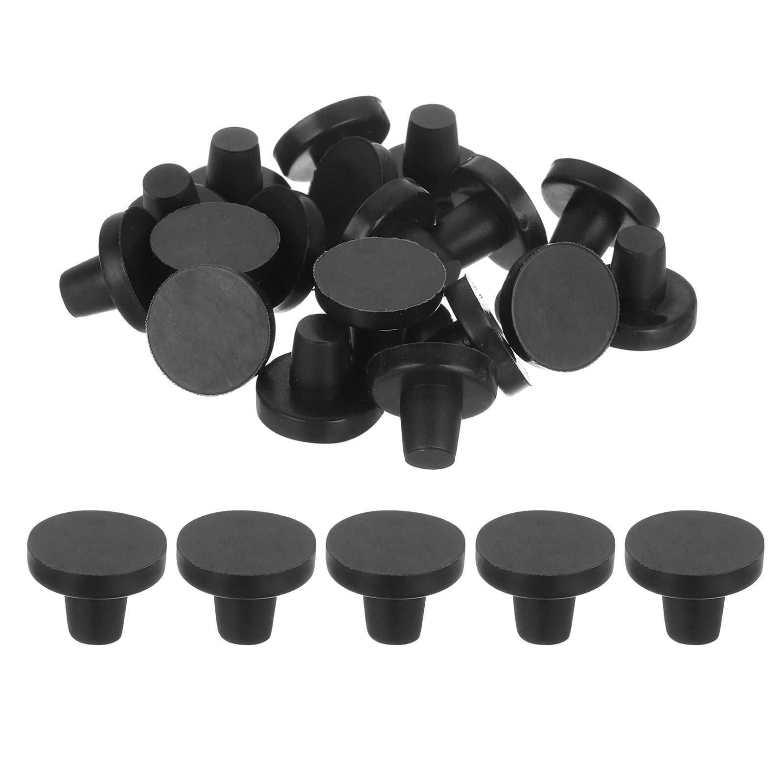 Uxcell 90 Pack Glass Table Top Bumpers with Stem, Table Top Spacers for ...
