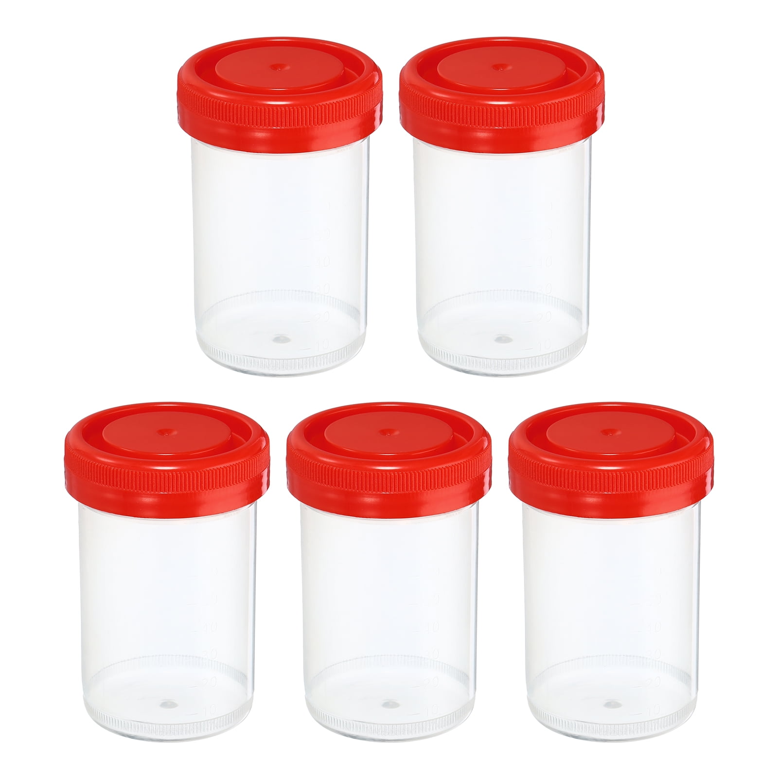 Uxcell 90mL Sample Cups Sample Containers Leak Proof Screw Cap for Lab ...