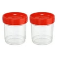 Uxcell 90mL Short Sample Cups Sample Containers Leak Proof Screw Cap ...