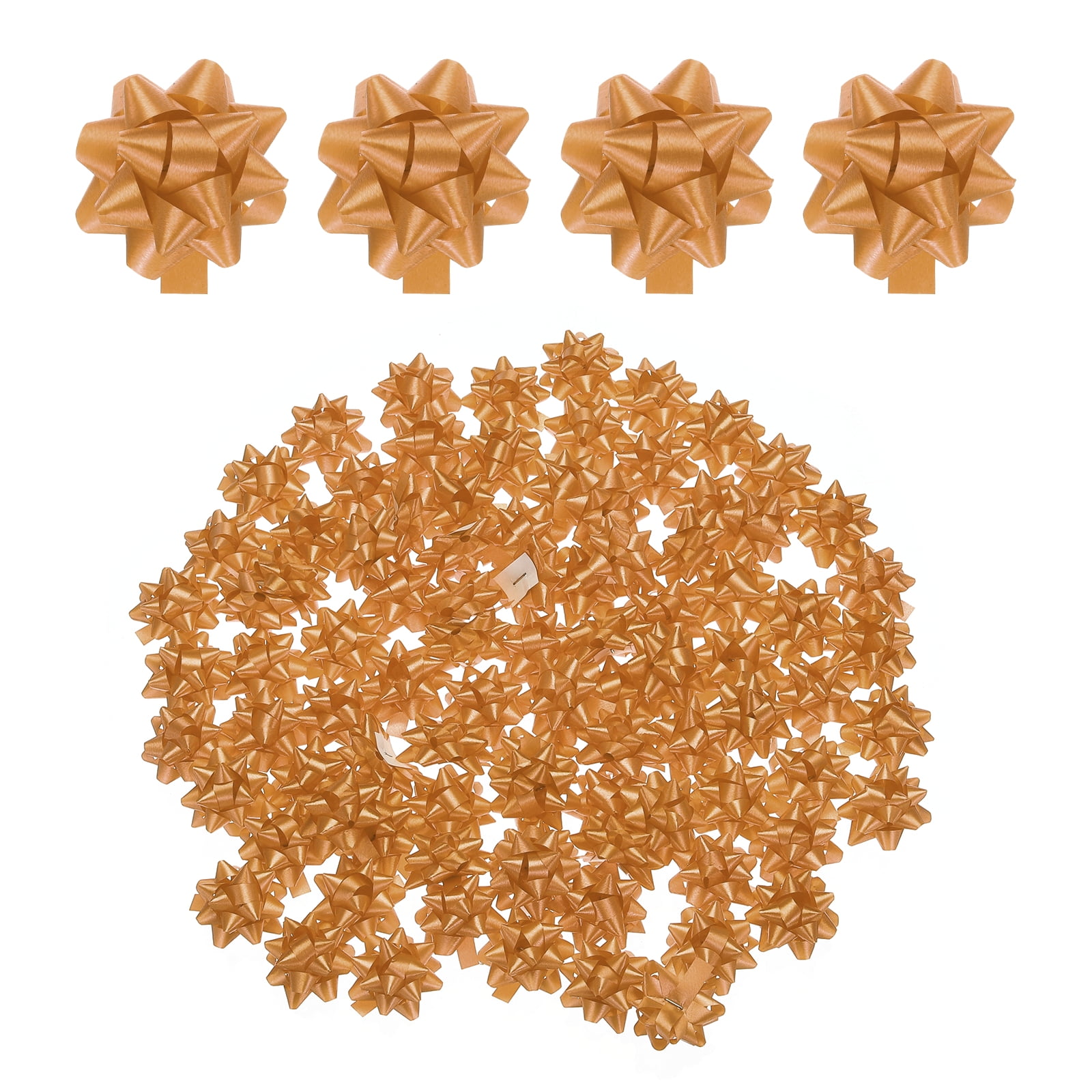 Uxcell 90pcs 1 1/4" Mini Star Gift Bows Small Christmas Bows for Gift ...