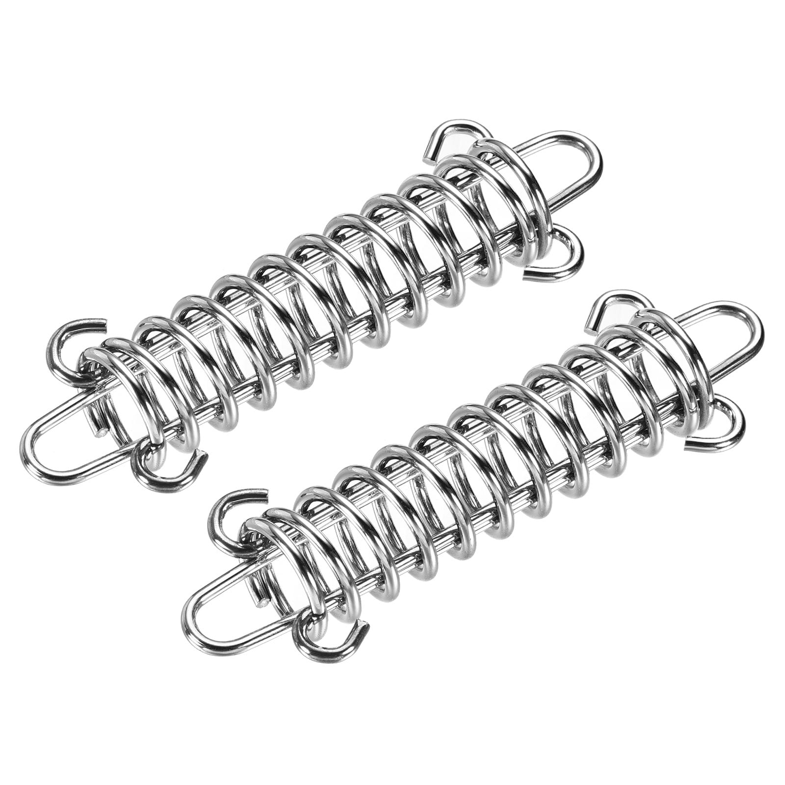 Uxcell 90x30mm Stainless Steel Tent Spring Buckle Rope Tensioner 2 Pack ...