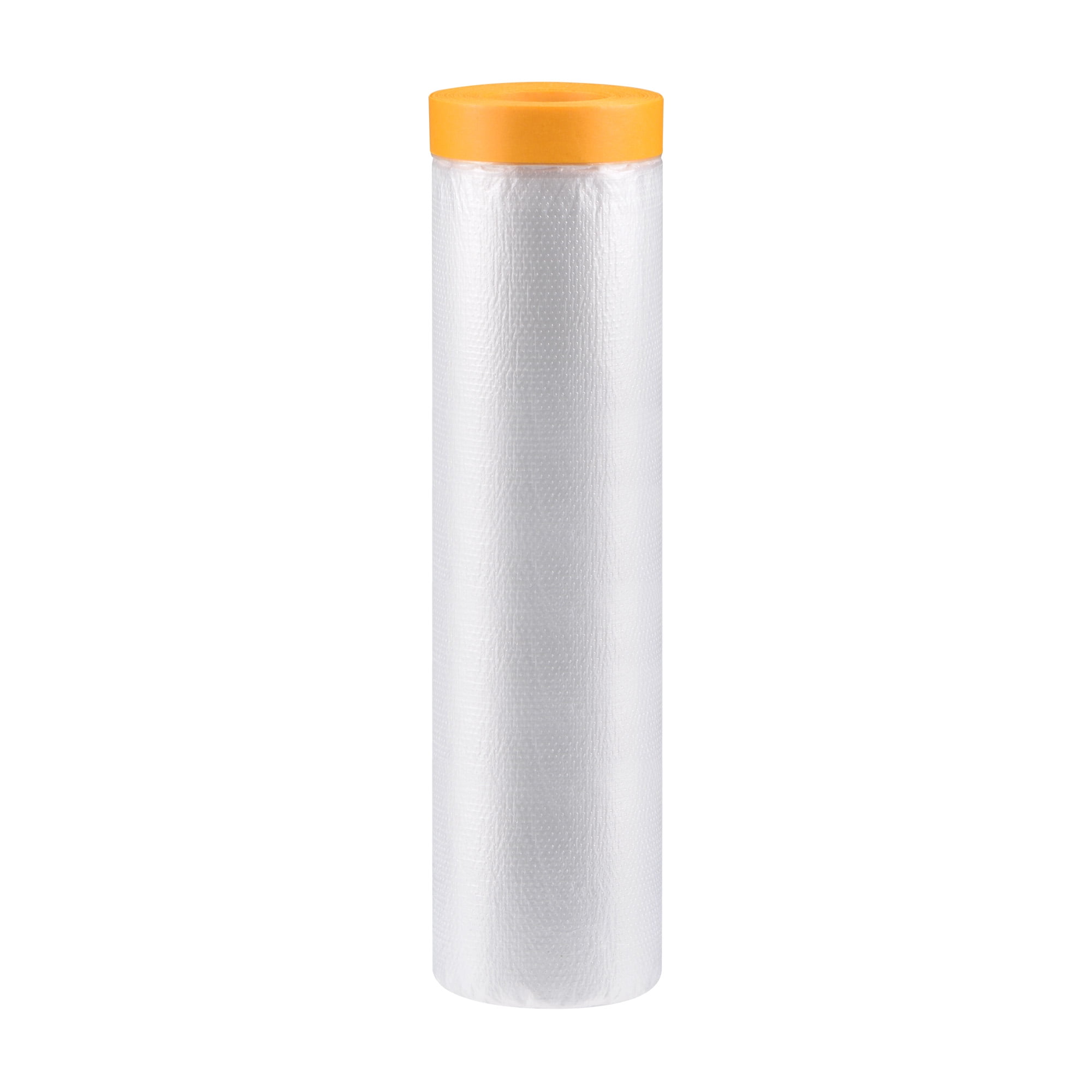 Uxcell 94.5 in x 65 ft Pre-Taped Masking Film with Medium-Tack Painters ...