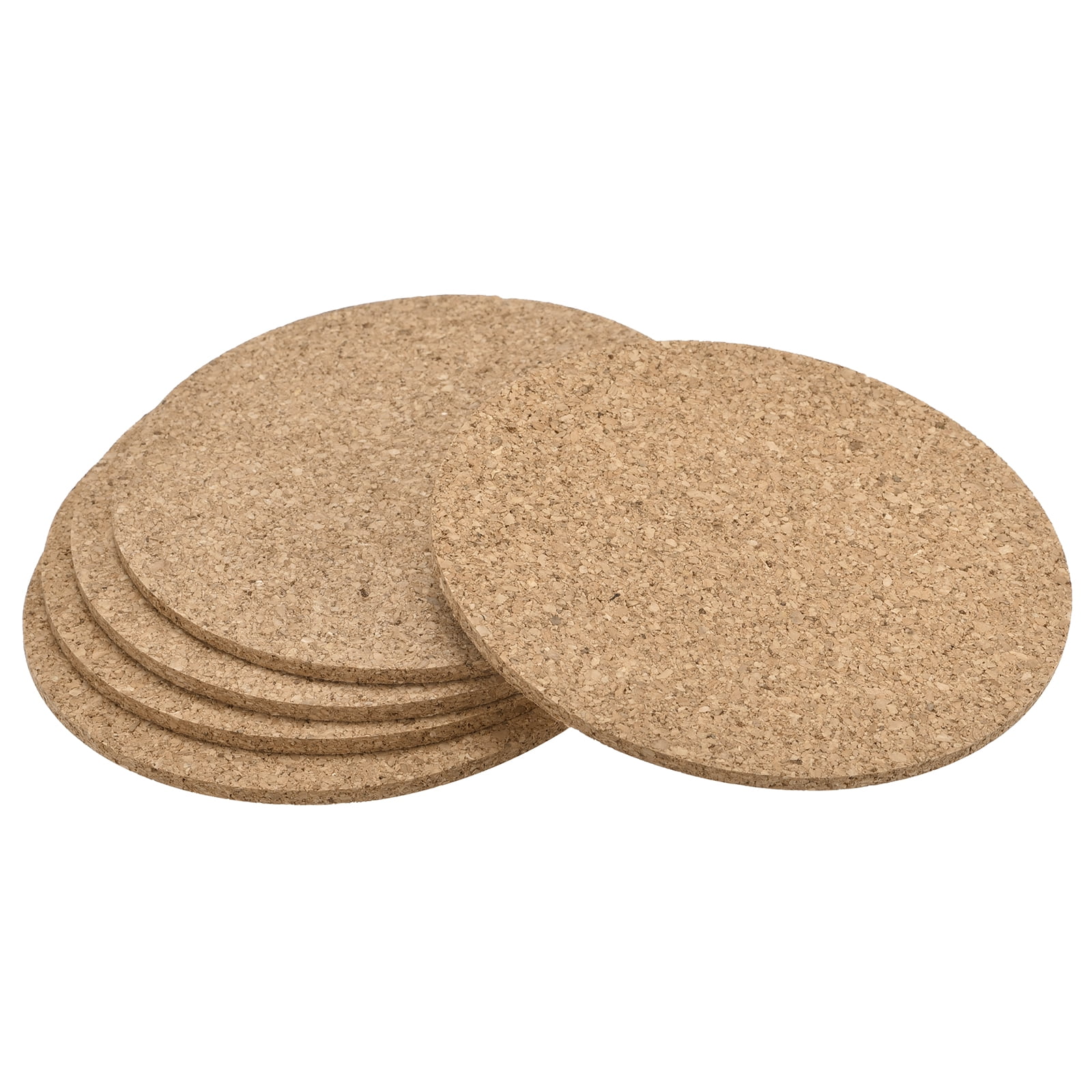 Uxcell 95mm(3.74") Round Coasters 3mm Thick Cork Cup Mat Pad for ...