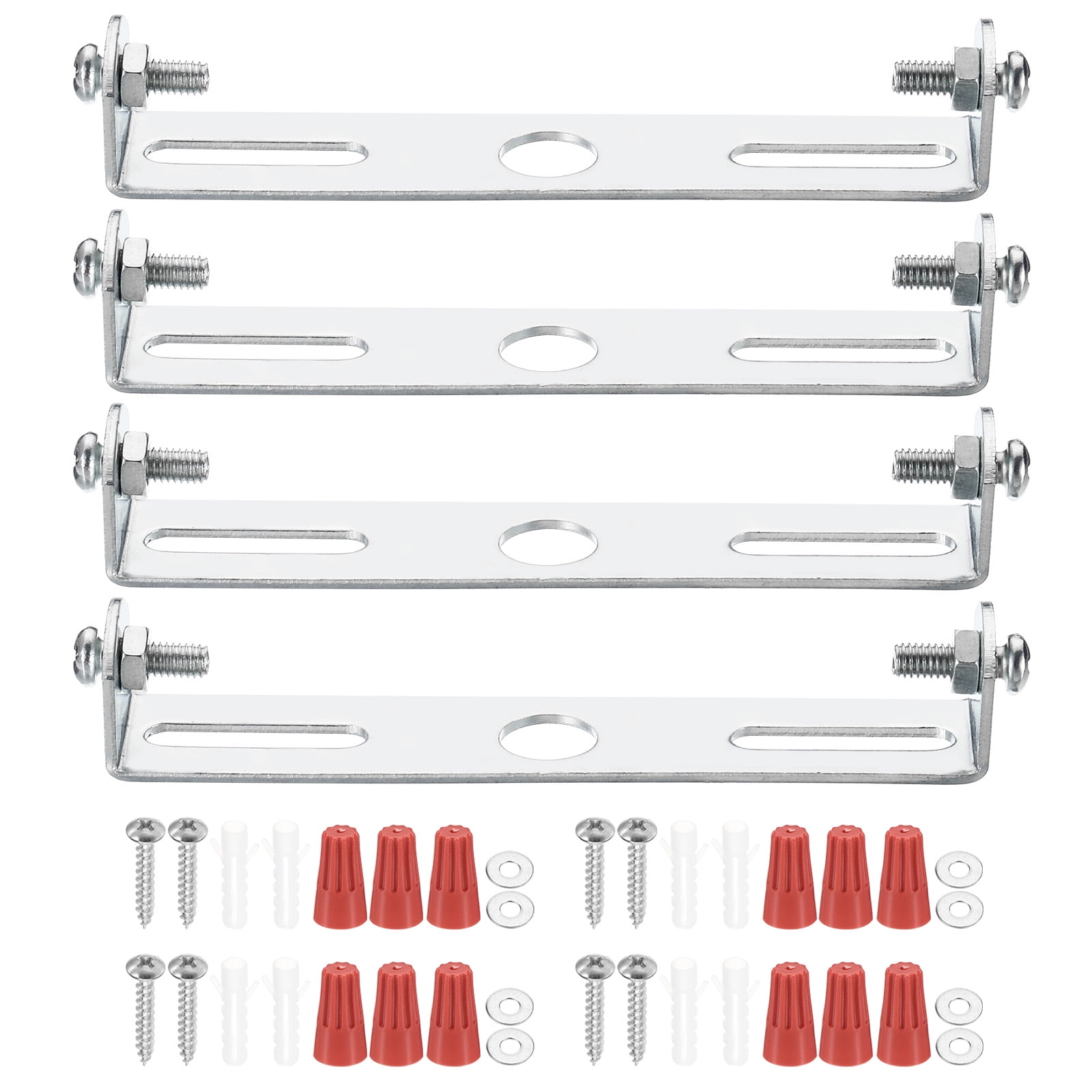 Uxcell 95mm (3.74") Universal Light Fixture Mounting Bracket Kit, Light ...