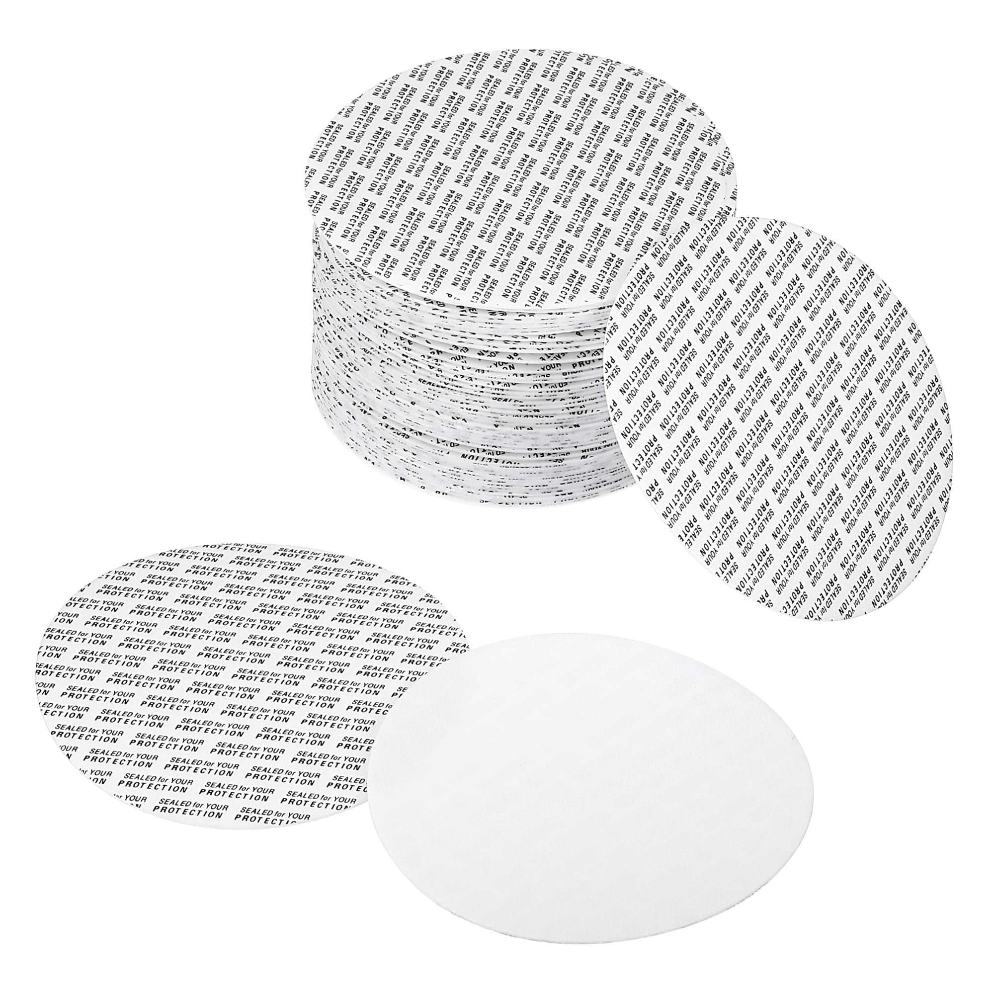 Uxcell 95mm PS Foam Resistant Tamper Pressure Sensitive Seal White 100 ...