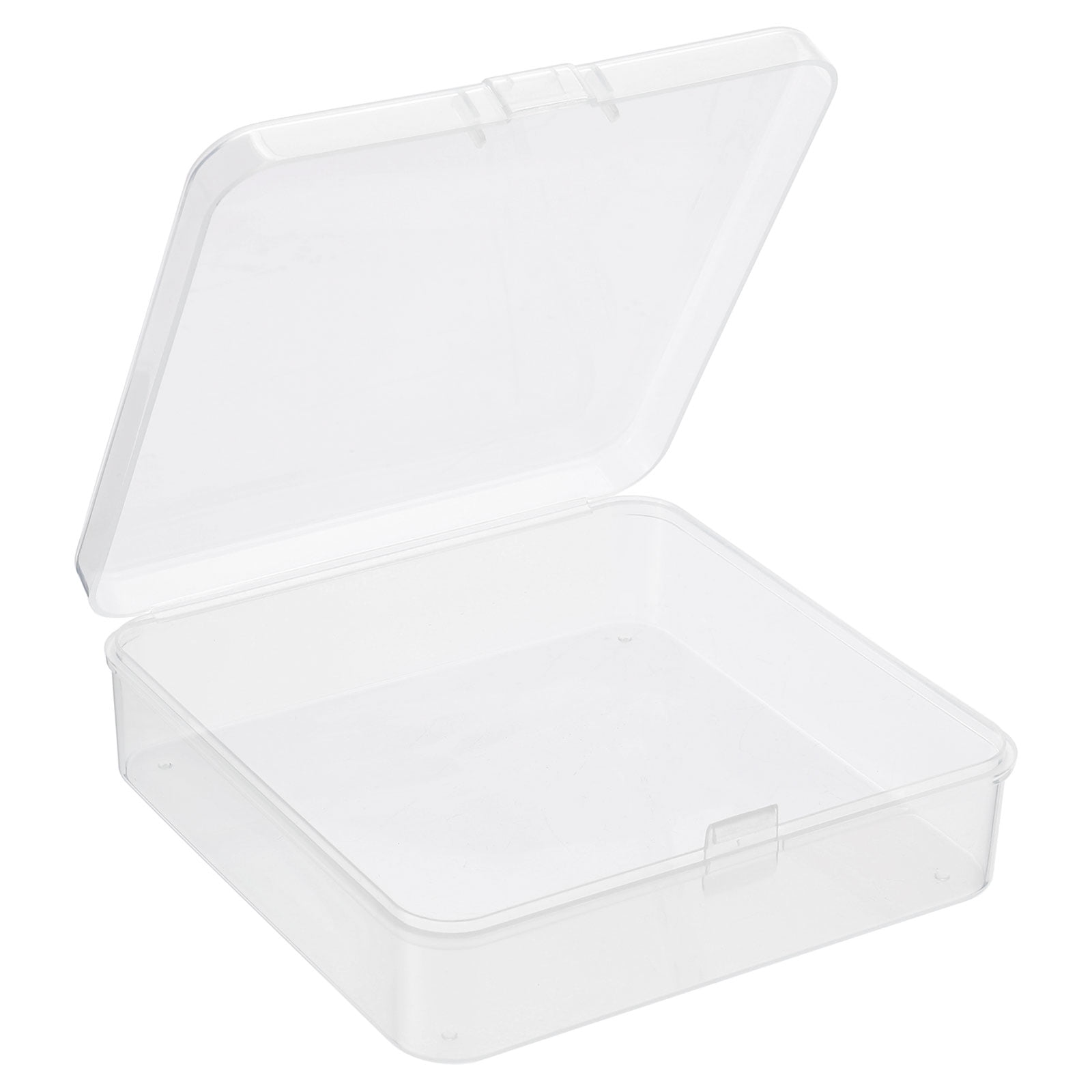 Uxcell 3.74 inch x 1.1 inch Plastic Square Clear Storage Container Box ...