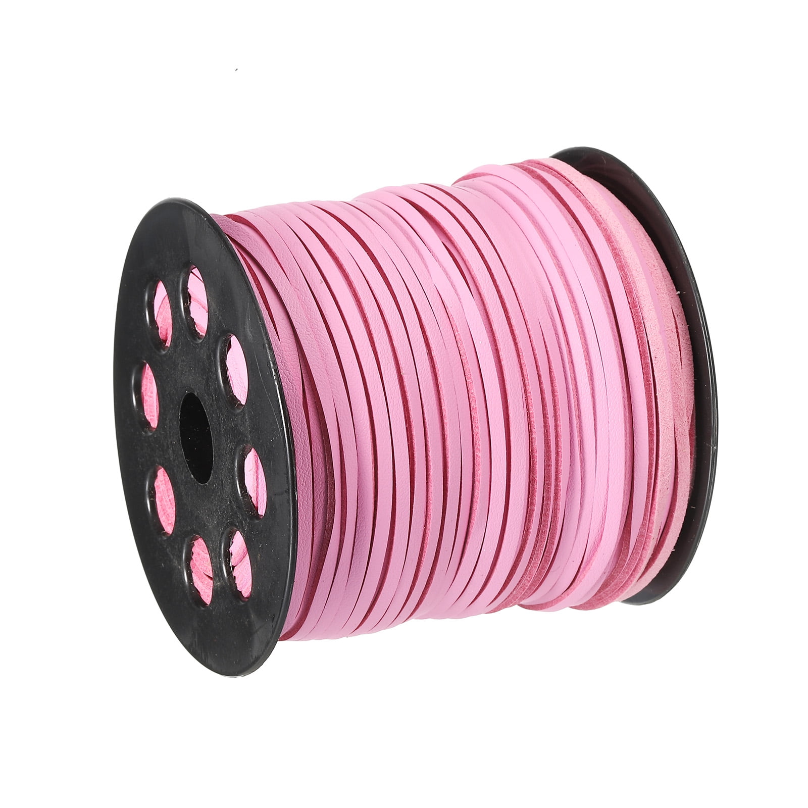 Uxcell 98.42 Yards 2.6mm Flat Leather Cord Suede String for DIY Crafts ...
