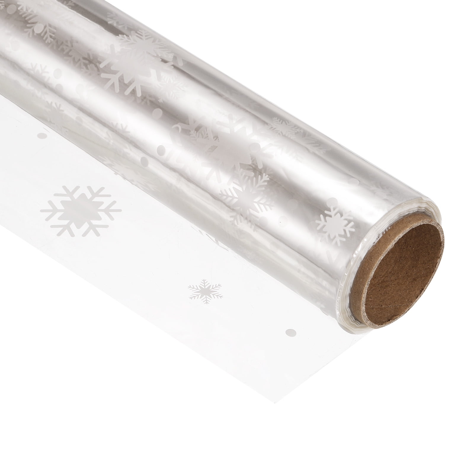 Uxcell 98ft x 16in Wrap Wrapper Wrapping Paper 2.5 Mil Thick White Snow ...