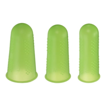 CLAIRLA Silicone Thimble for Counting - Non-Slip Rubber Gel Finger Tips ...
