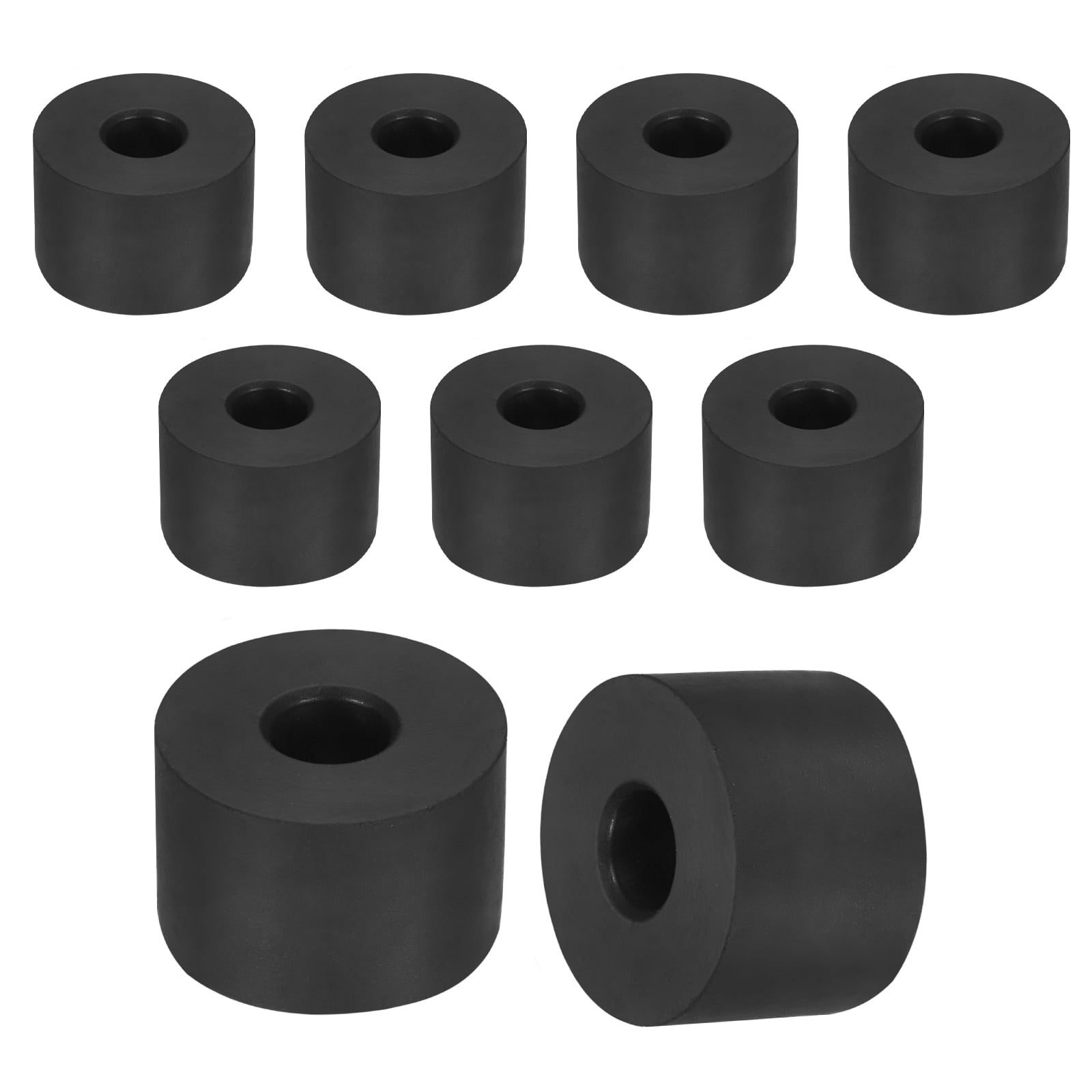 Uxcell 9Pcs Rubber Spacers, 1.18"OD x 0.39" ID Round Anti Vibration ...