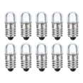Uxcell 9V/0.06A E10 Mini LED Light Bulbs, 10Pcs Miniature Screw Bulbs ...