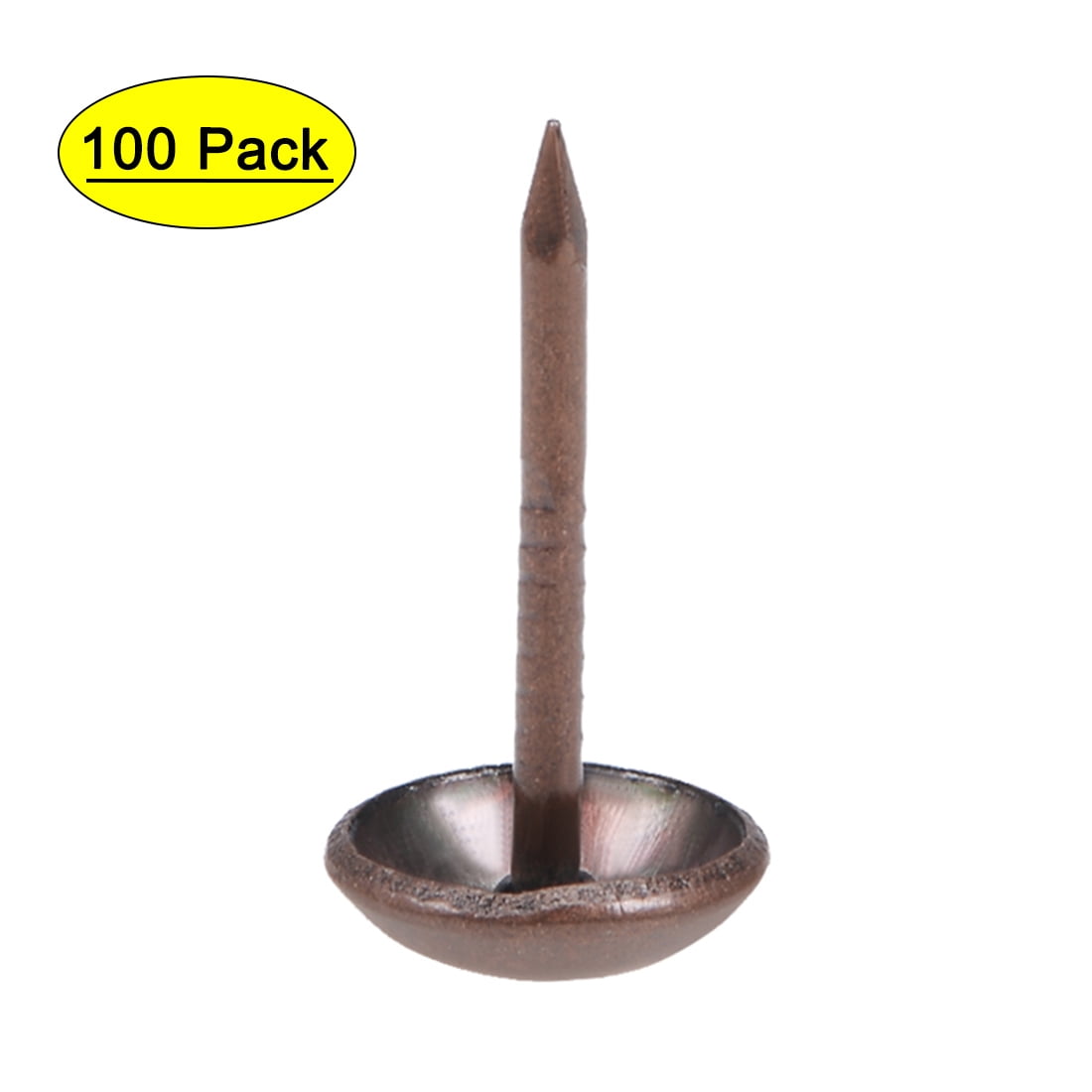 Uxcell 9mm Head Dia Round Thumb Push Pins Copper Tone Upholstery Nails ...