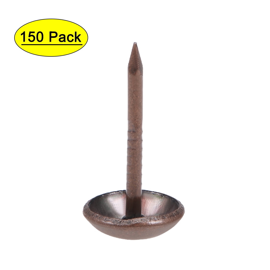 Uxcell 9mm Head Dia Round Thumb Push Pins Copper Tone Upholstery Nails ...