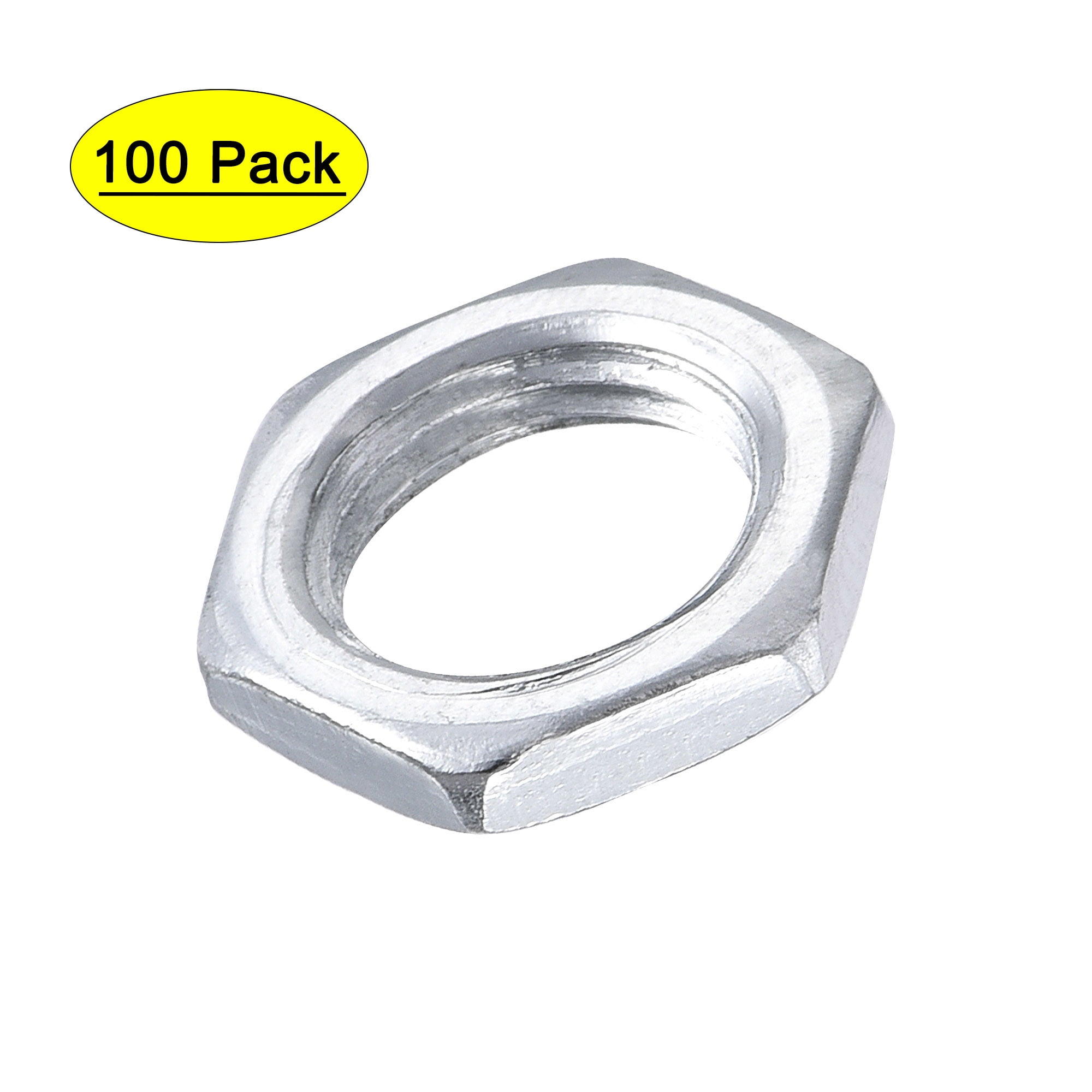 Uxcell 9mm ID 1/8IP Screw Thread Jam Lock Fasteners Hex Nut Galvanized ...
