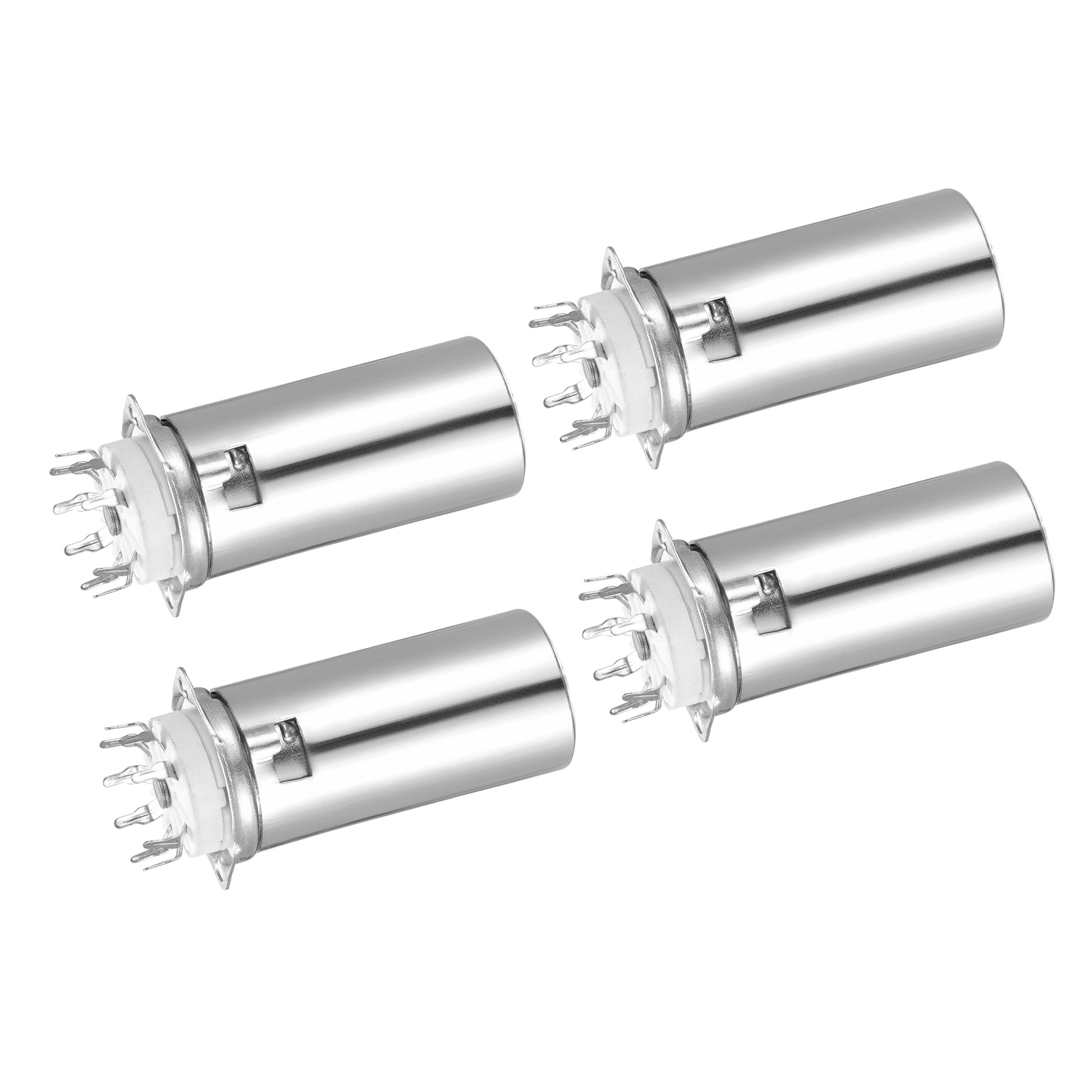 Uxcell 9pin Tube Socket Ceramics, Vacuum Tube Socket with Aluminum ...