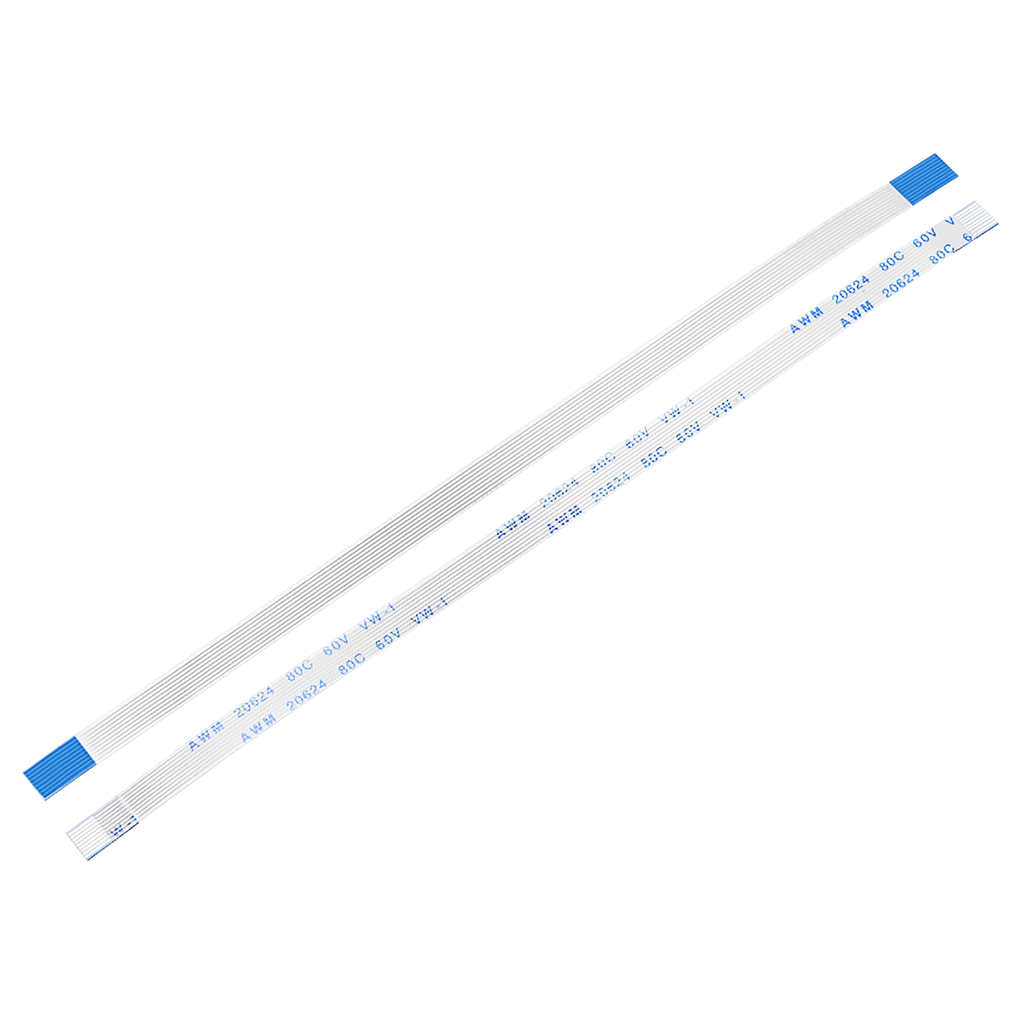 Uxcell 9pins Flexible Flat Cable FPC FFC A Type Ribbon Cable PE White ...